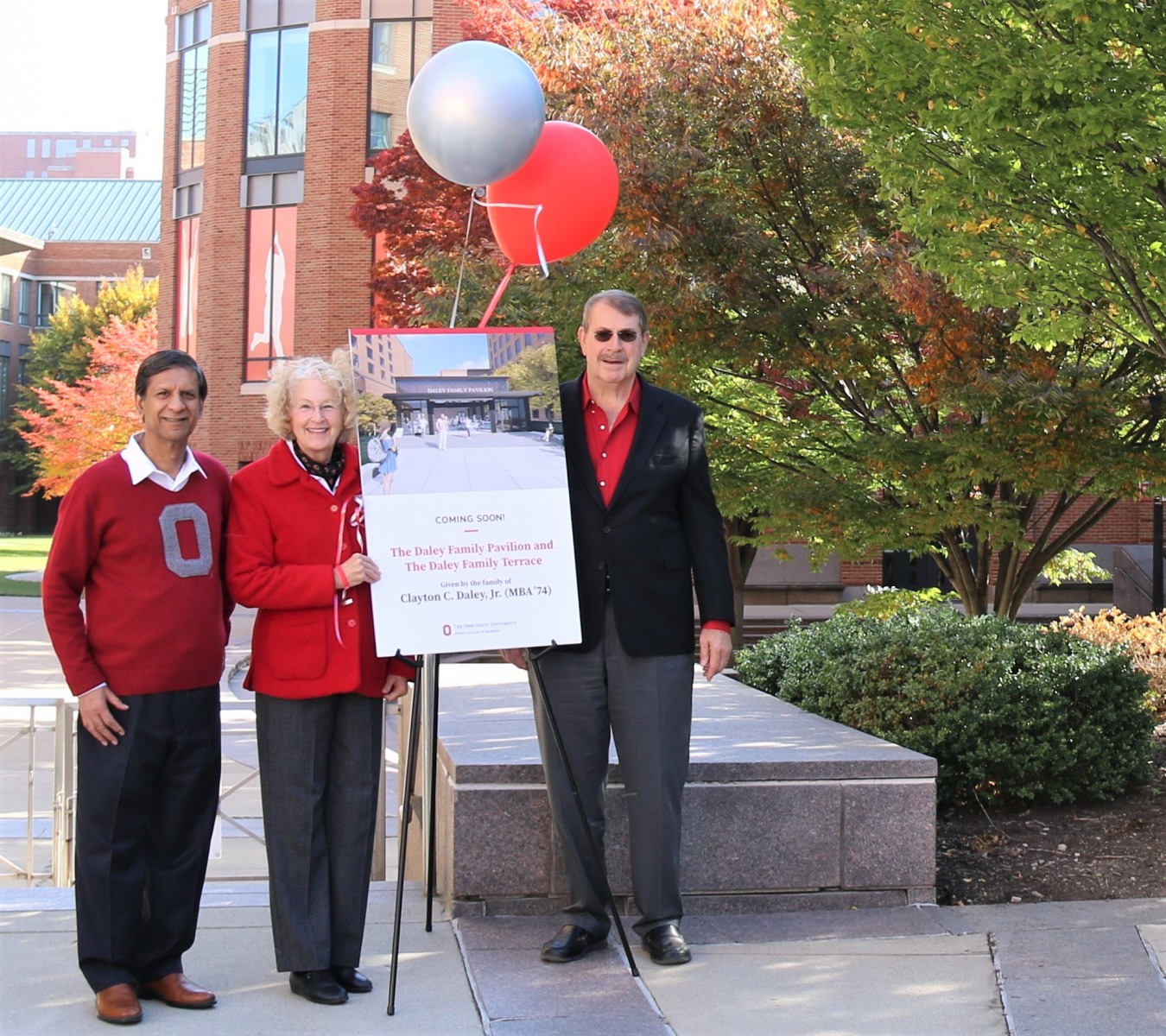 Fisher breaks ground on the Daley Family Pavilion and Daley Family Terrace
