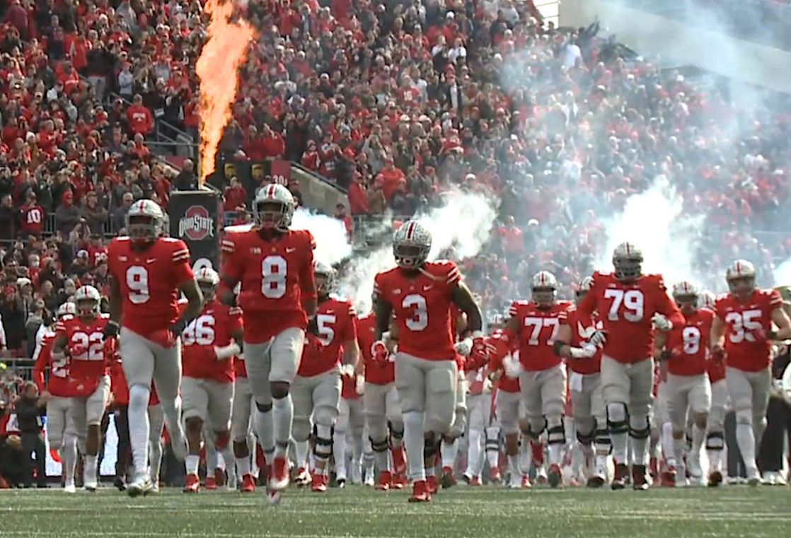 Ohio State senior football players honored in pregame ceremony