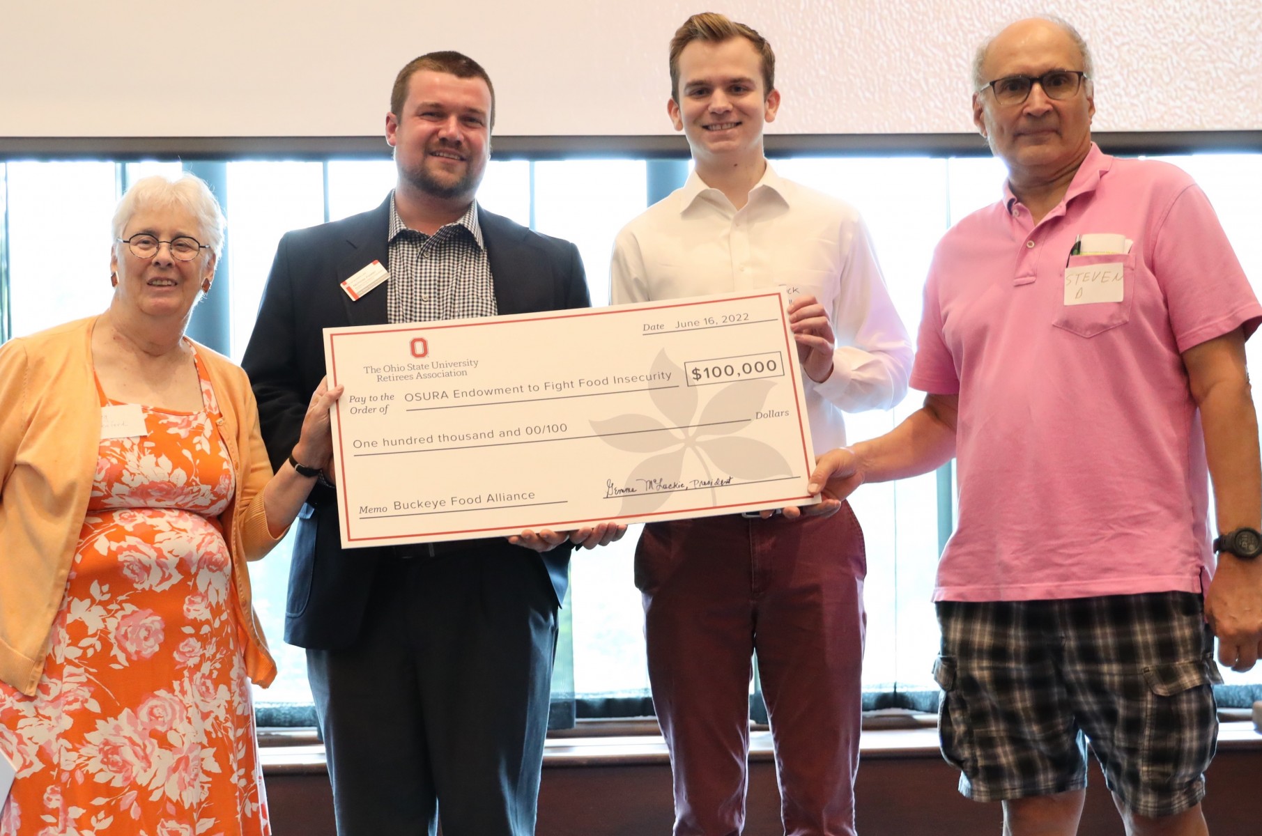 OSURA food insecurity fund raises $100,000