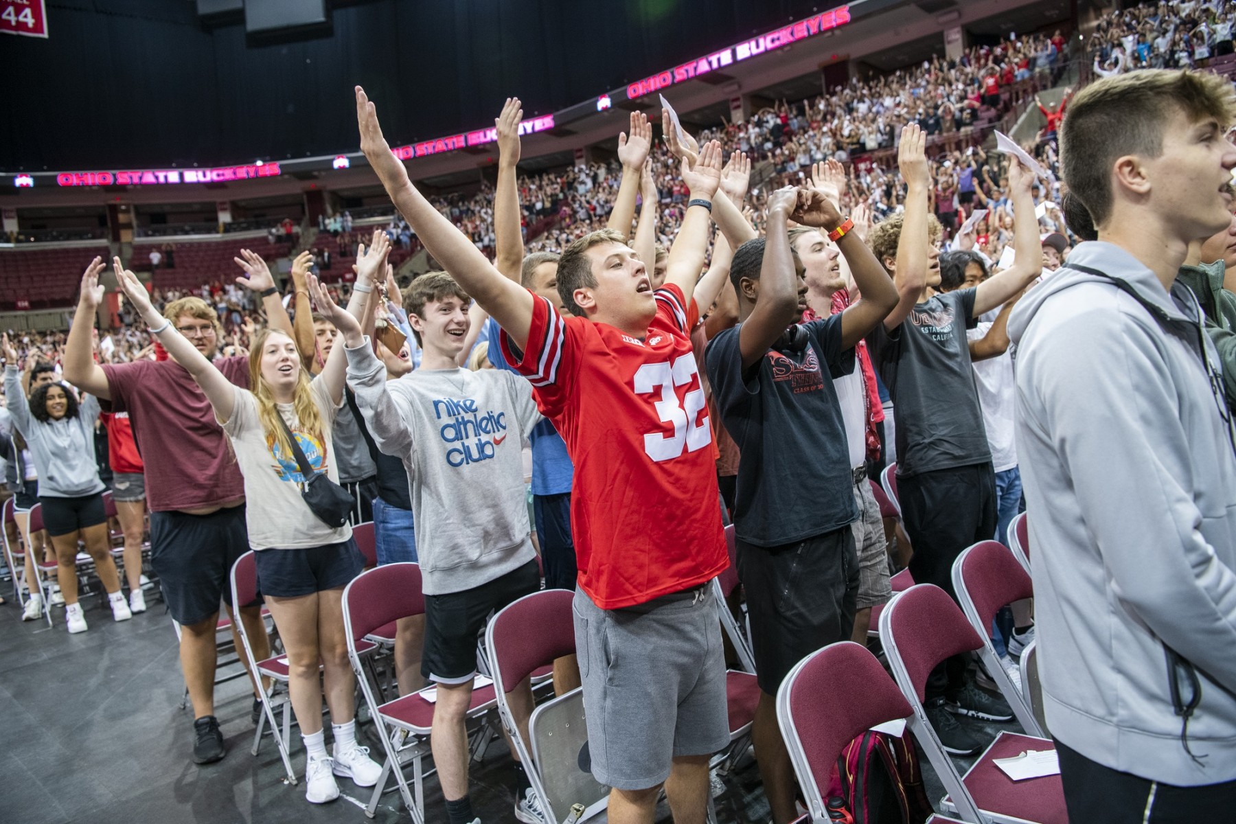 President Johnson delivers welcome message to Ohio State community