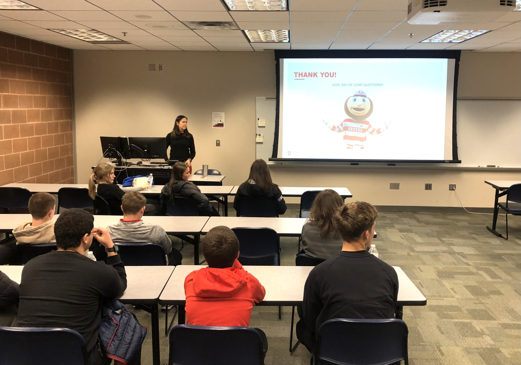 High school students learn about exercise science during Ohio State visit