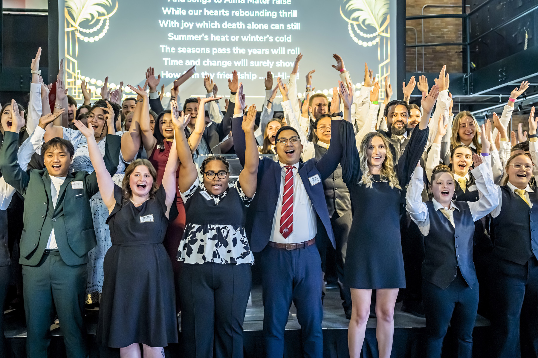 Ohio State students dish out hospitality at professional networking event