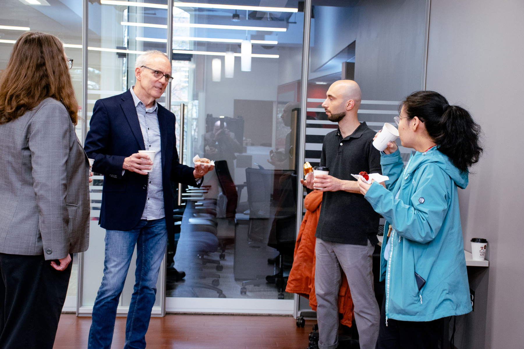 David Horn, College of Arts and Sciences dean, speaks to students.