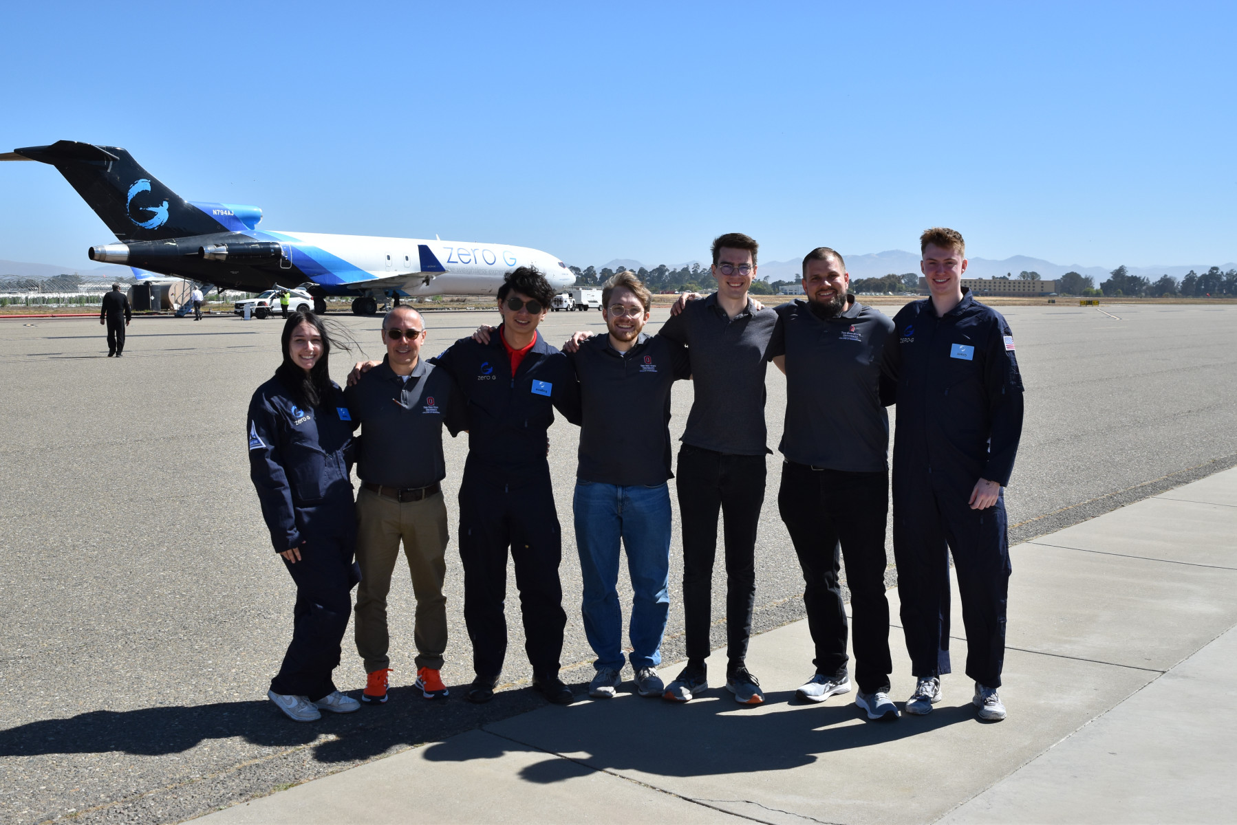 Engineering capstone students take flight to test laser welding for space