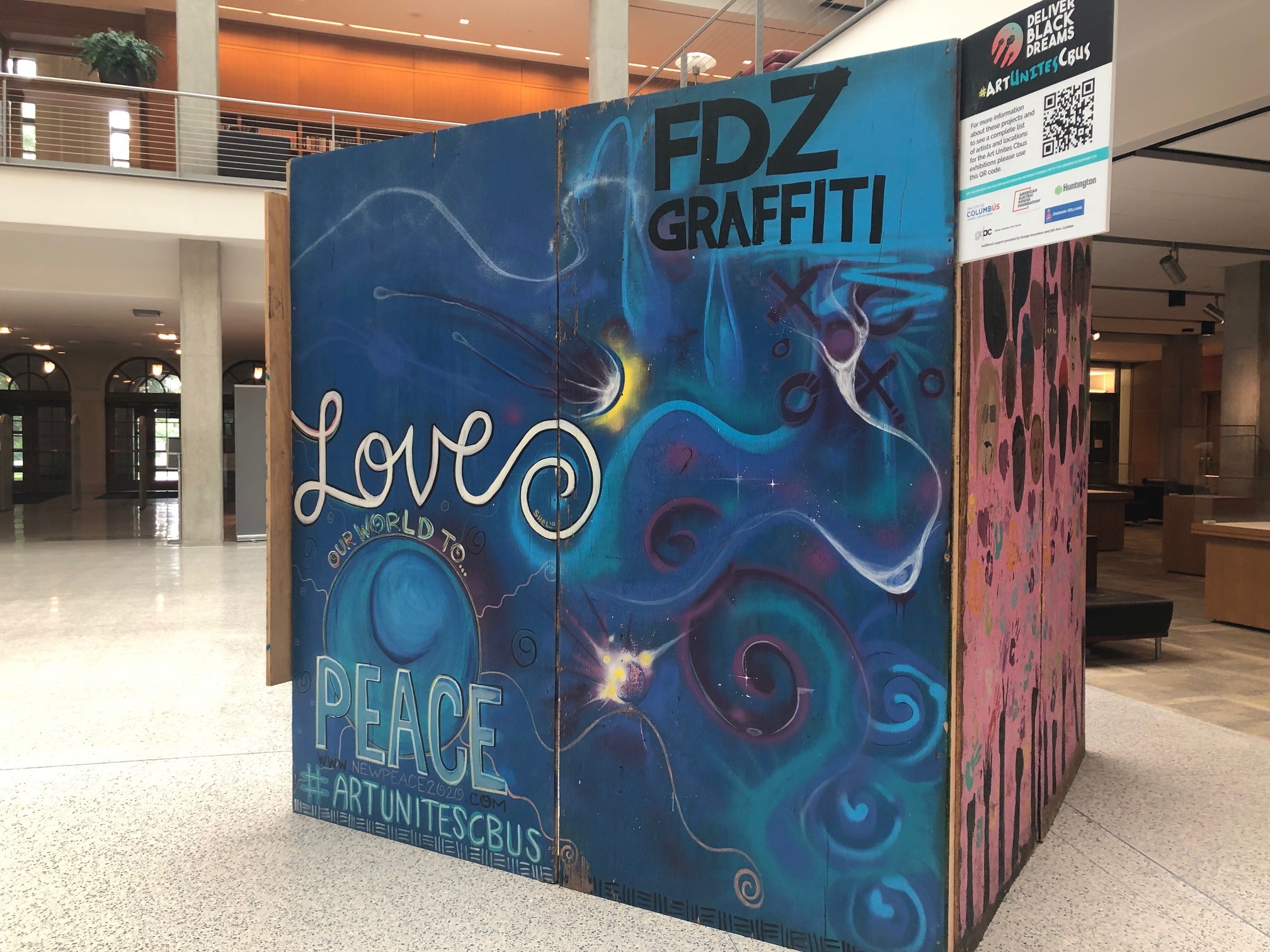 Mural installations on Columbus campus explore art and activism