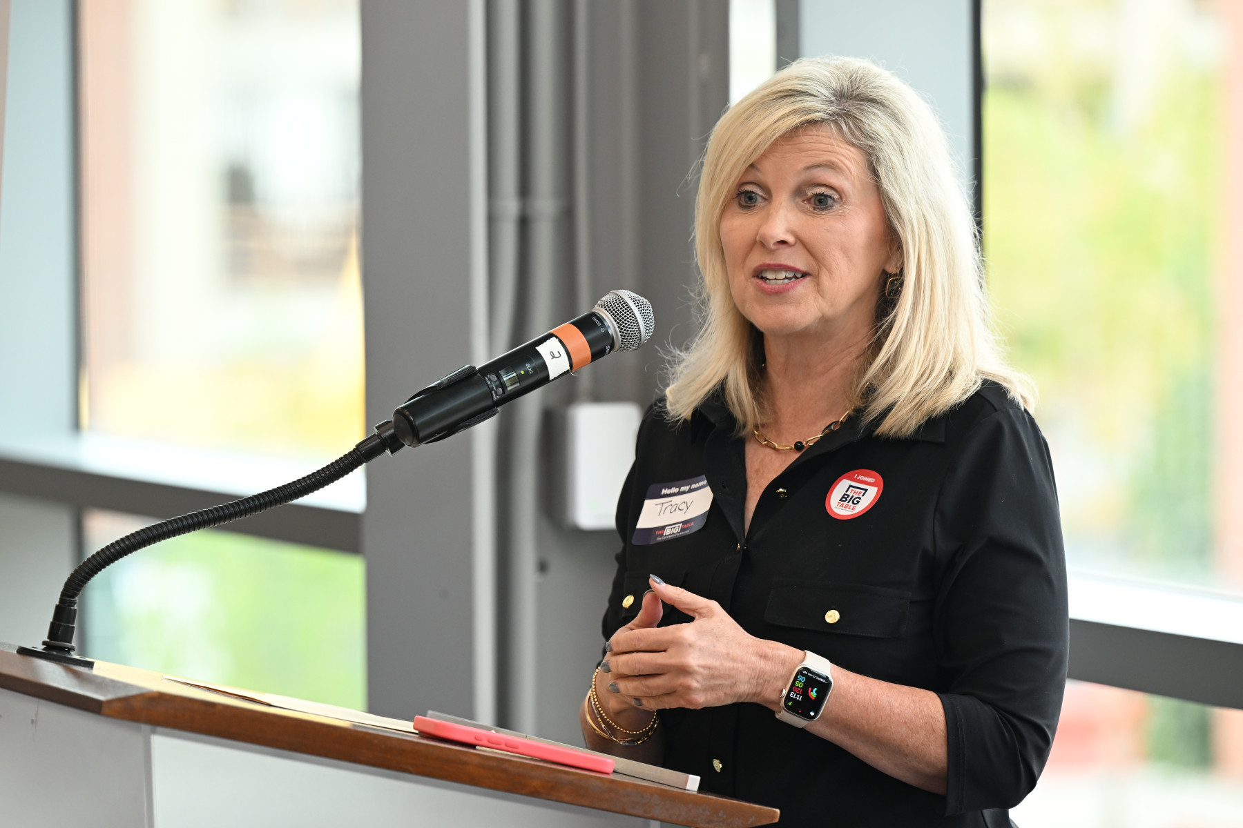 Tracy Stuck, assistant vice president of Student Life, welcomed attendees.