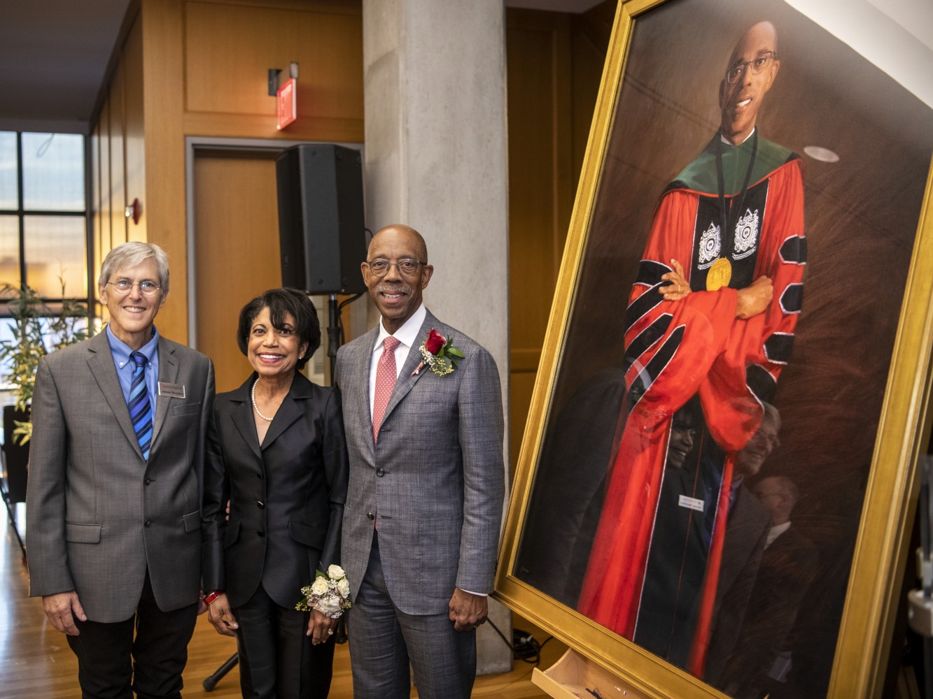 Michael V. Drake returns to Ohio State for presidential portrait unveiling