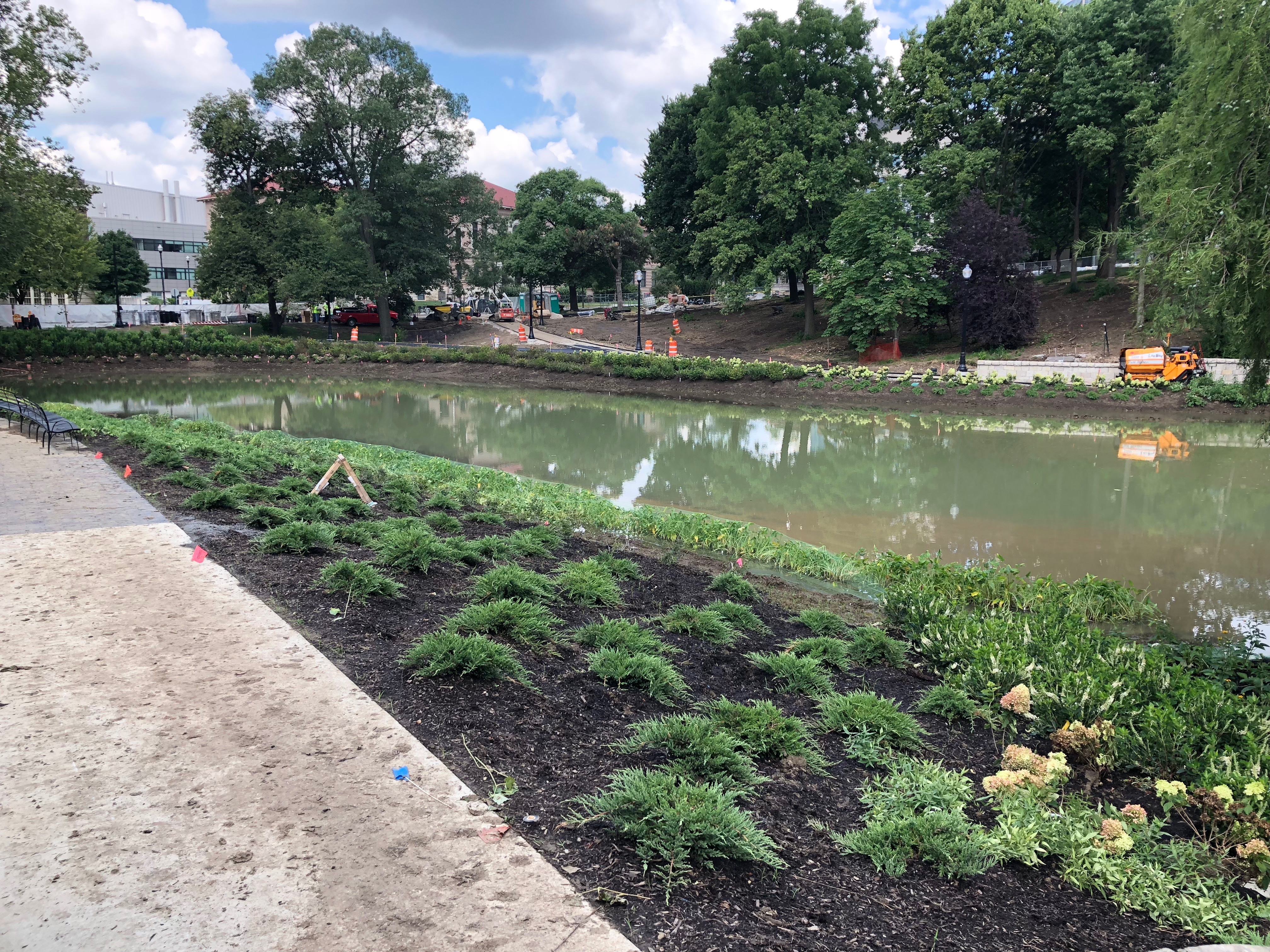 Renovated Mirror Lake nears completion