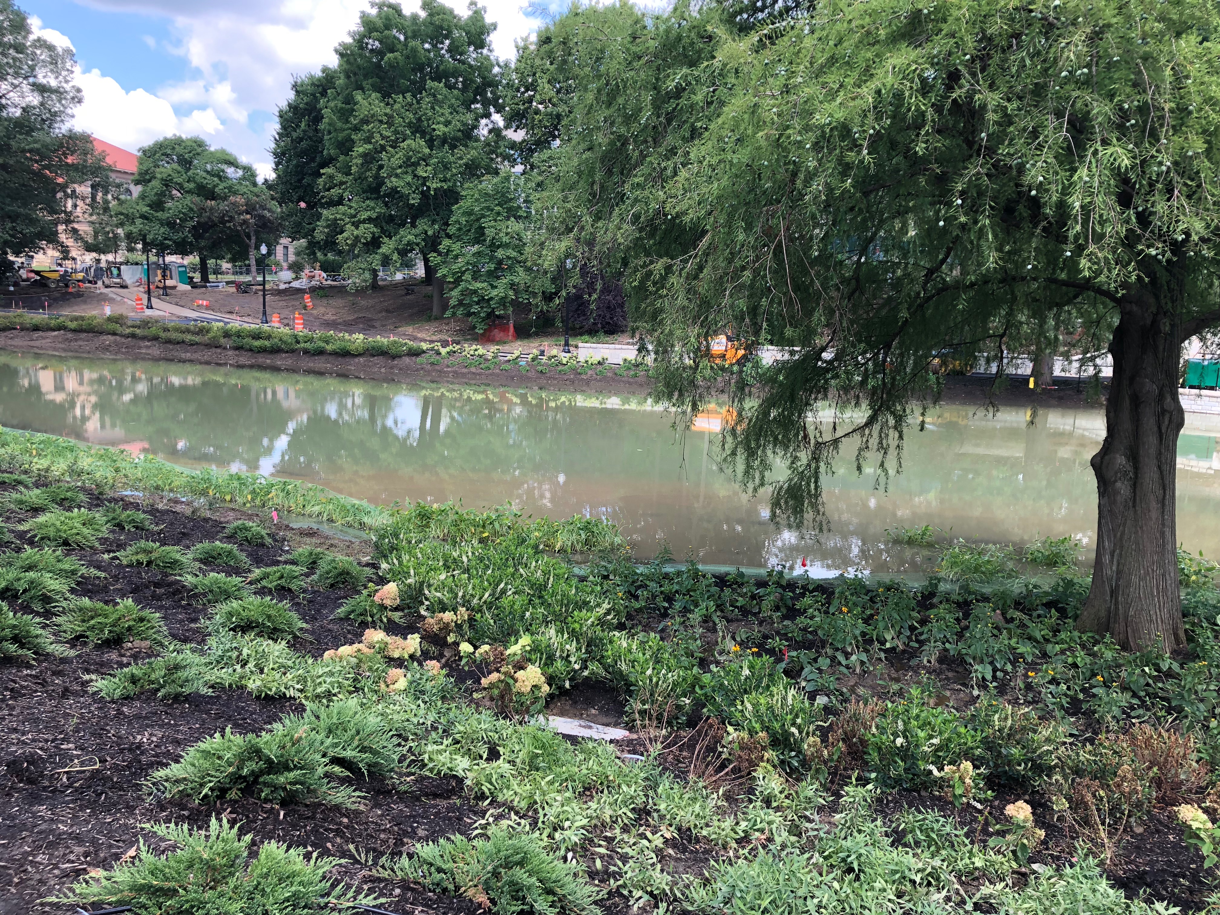 Renovated Mirror Lake nears completion