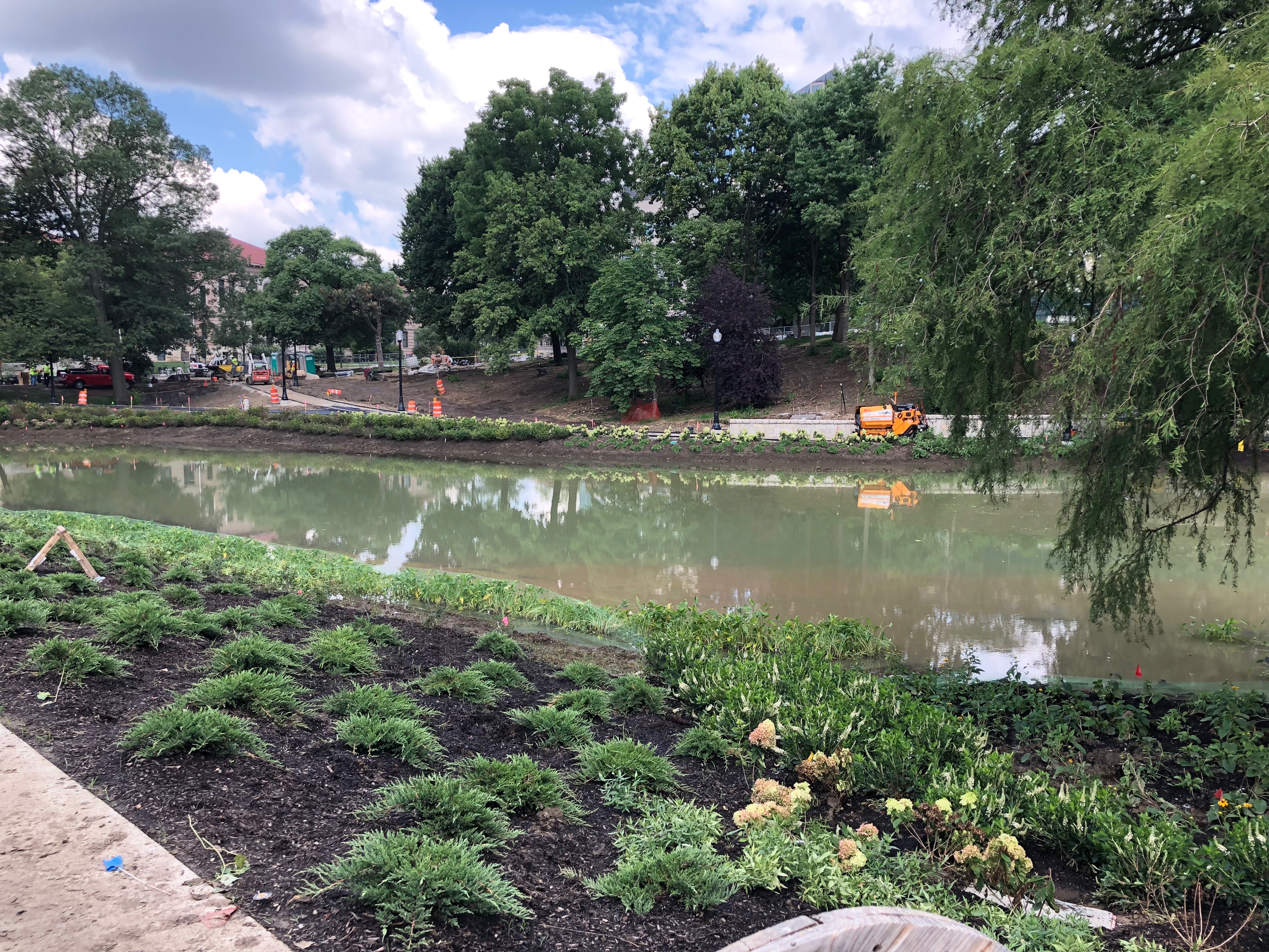 Renovated Mirror Lake nears completion