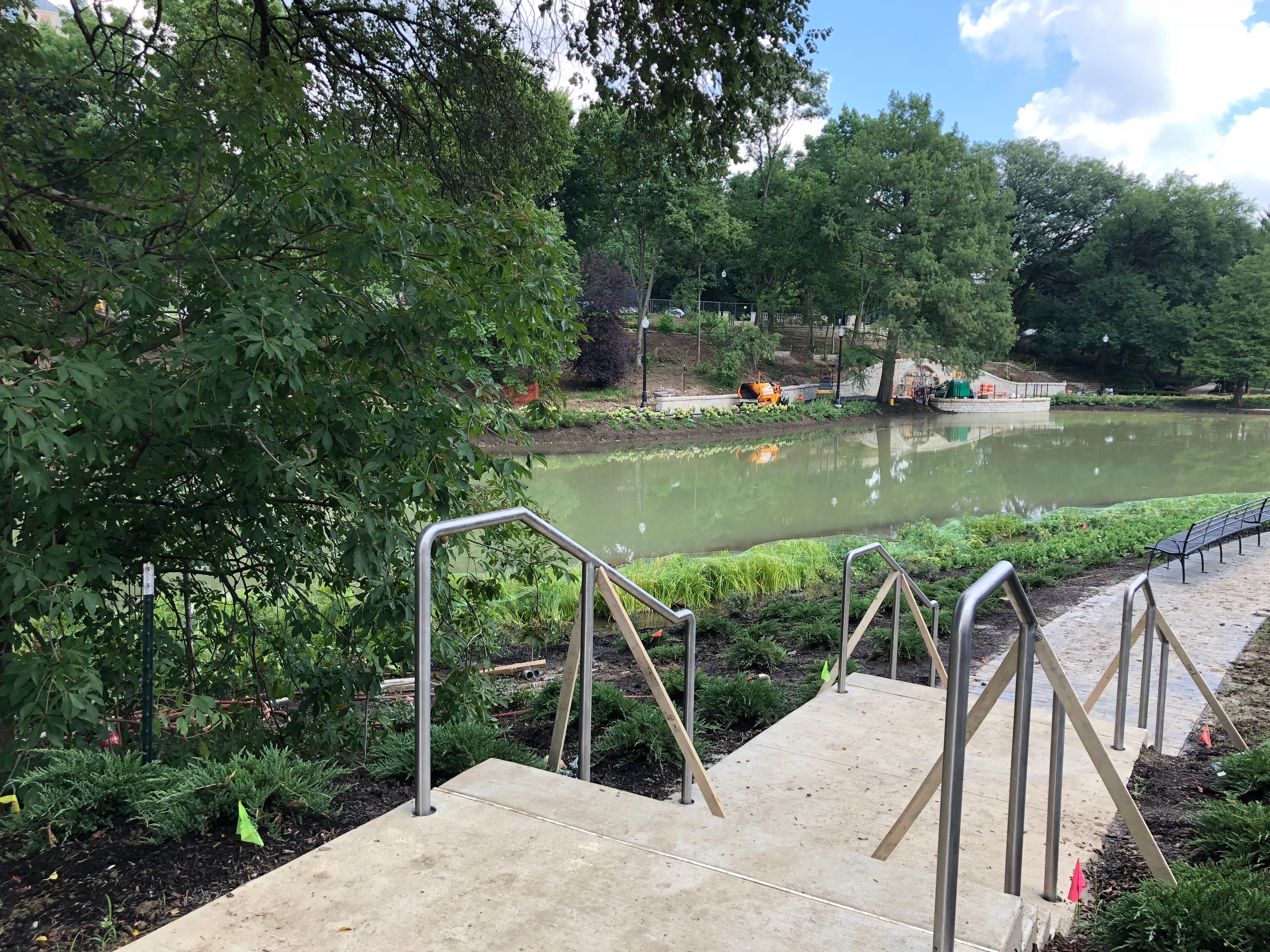 Renovated Mirror Lake nears completion