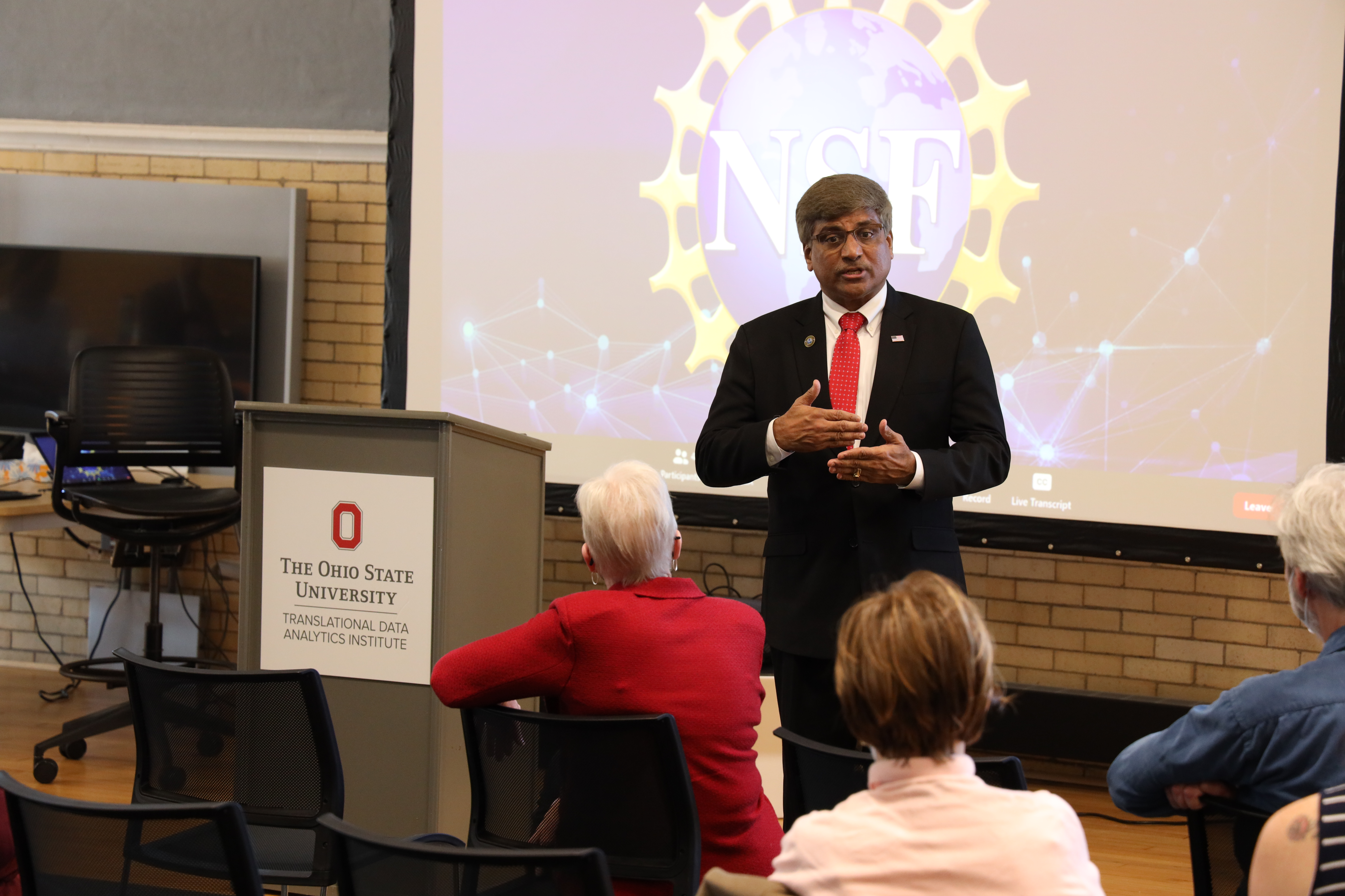 During Ohio State visit, NSF director touts value of partnership