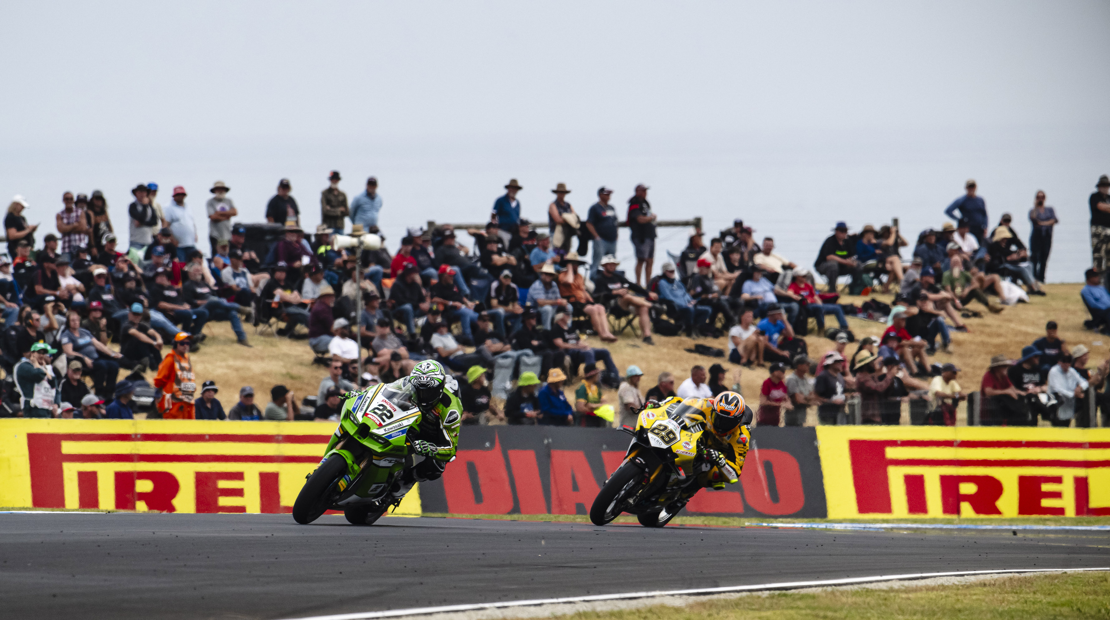 Alex Lowes does the double on an action-packed Australian WorldSBK Sunday