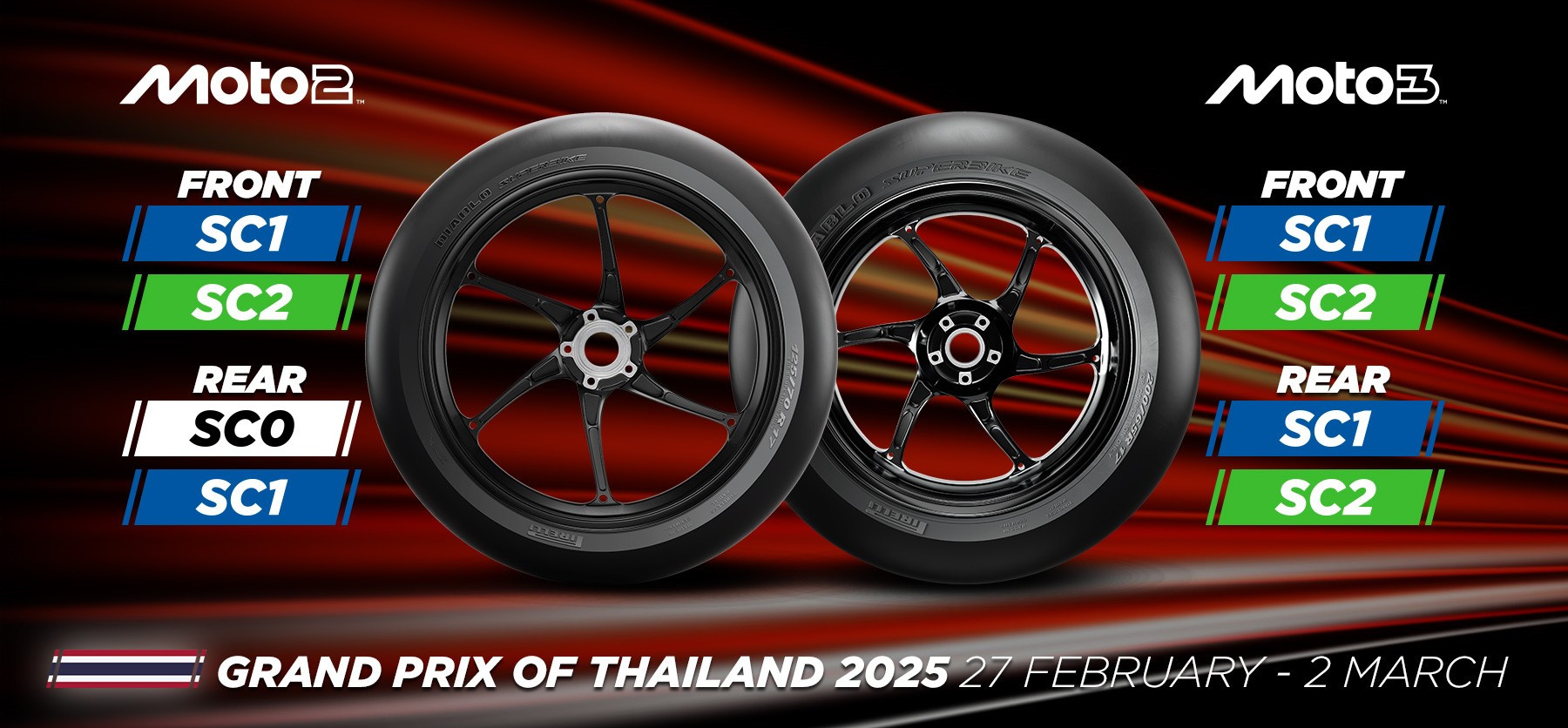 Pirelli head to Thailand with Moto2™ and Moto3™ for the first GP of 2025