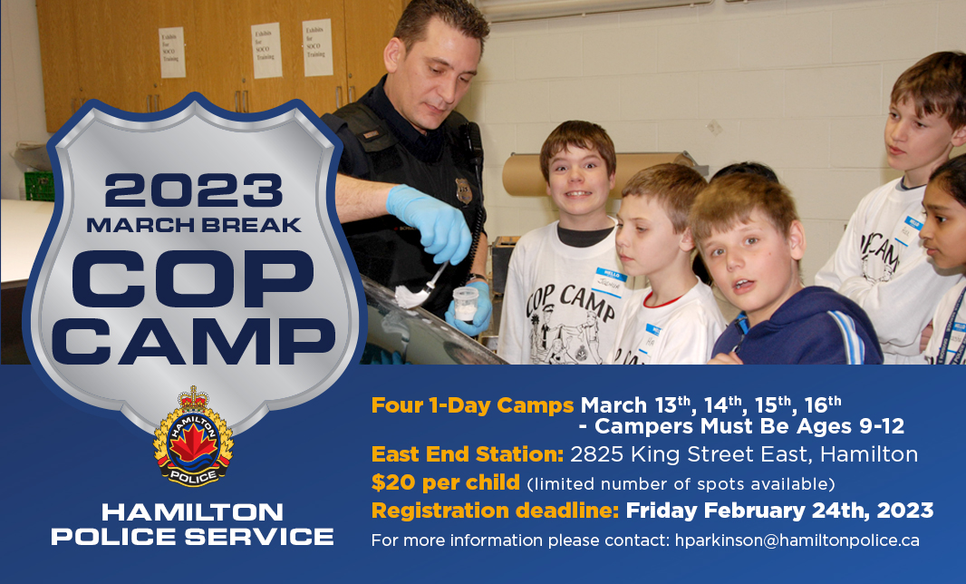 Hamilton Police Invite Community Kids to Cop Camp