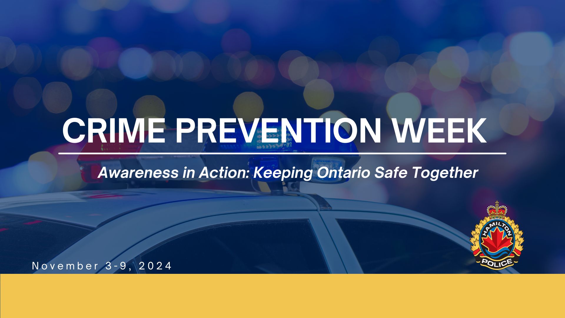 Hamilton Police Launces Crime Prevention Week 2024