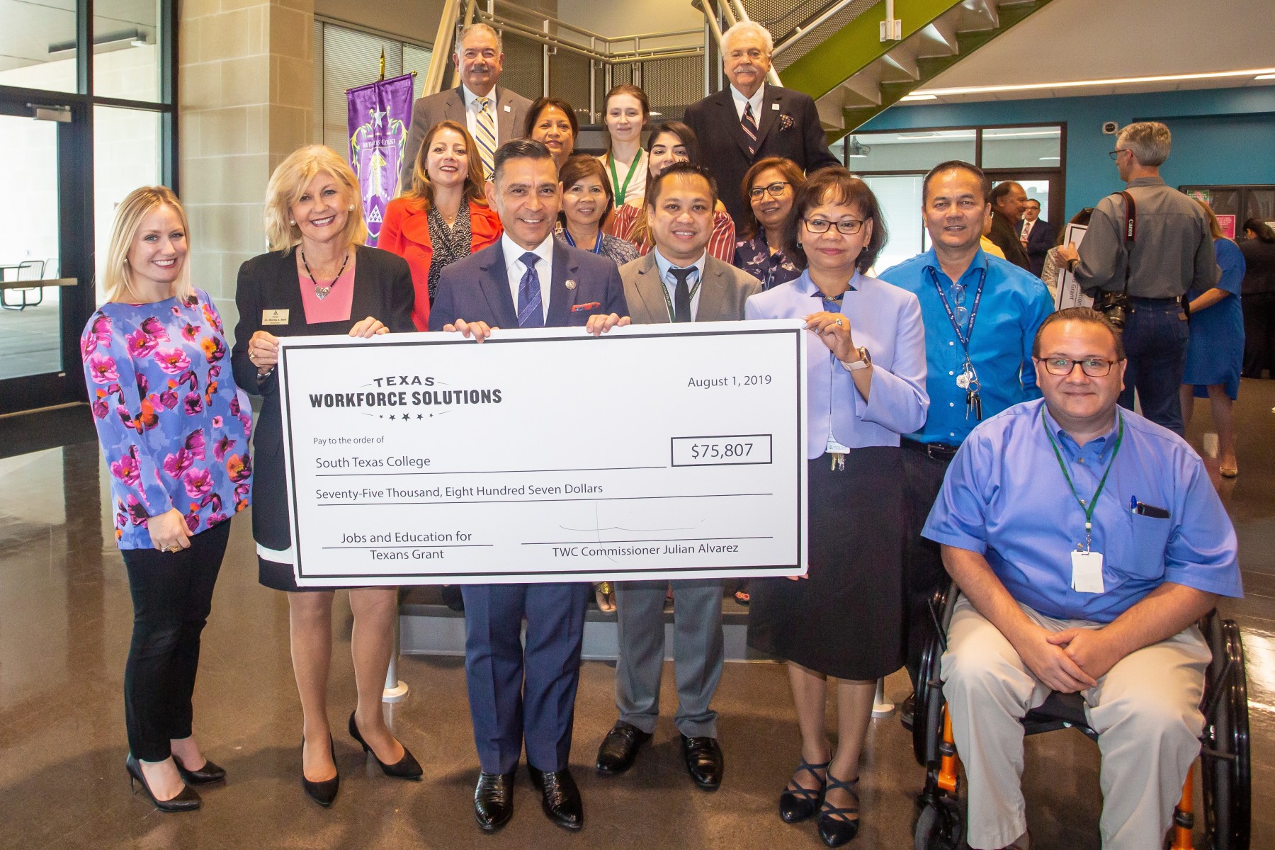 JET Grant check presentation