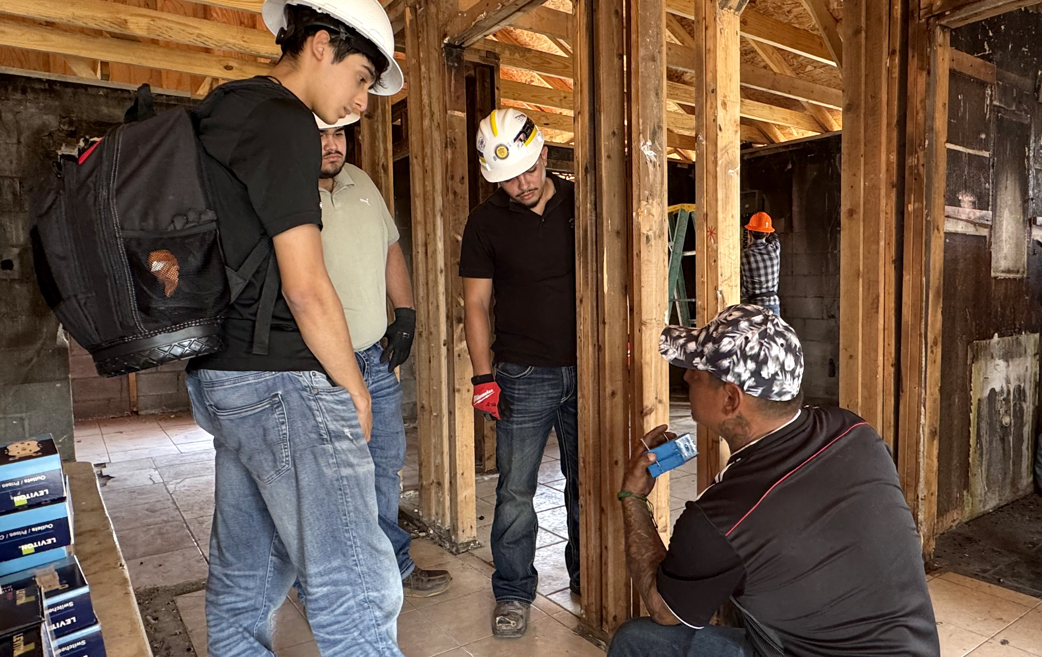STC Electrician Technology students aid home rebuild in Sullivan City