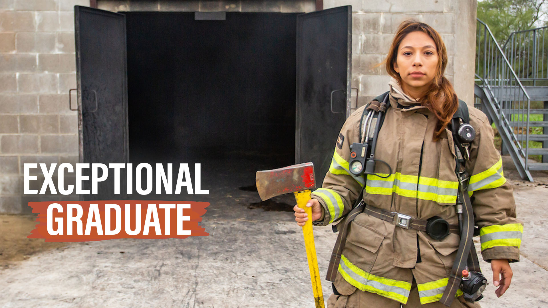 Exceptional Graduate: Female fire cadet chases a burning passion