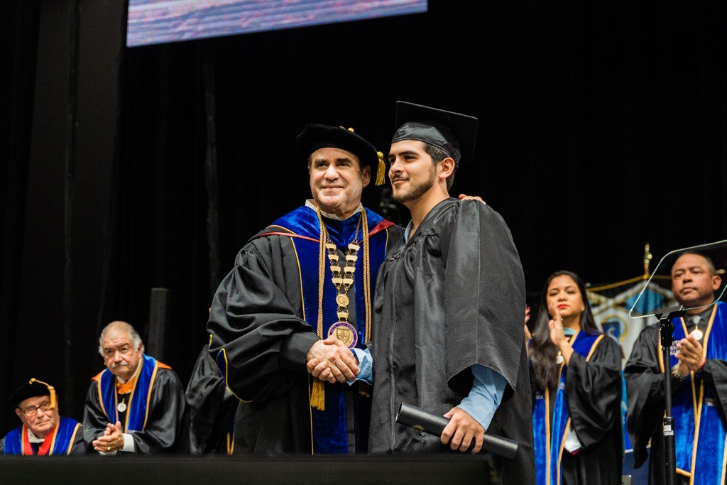 Family presented posthumous degree to honor late son, STC grad