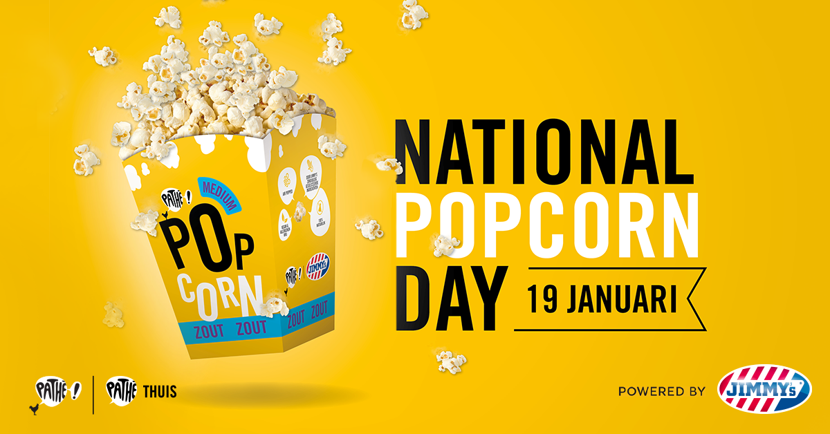 Pathé geeft jaar lang gratis popcorn weg op Internationale Popcorndag