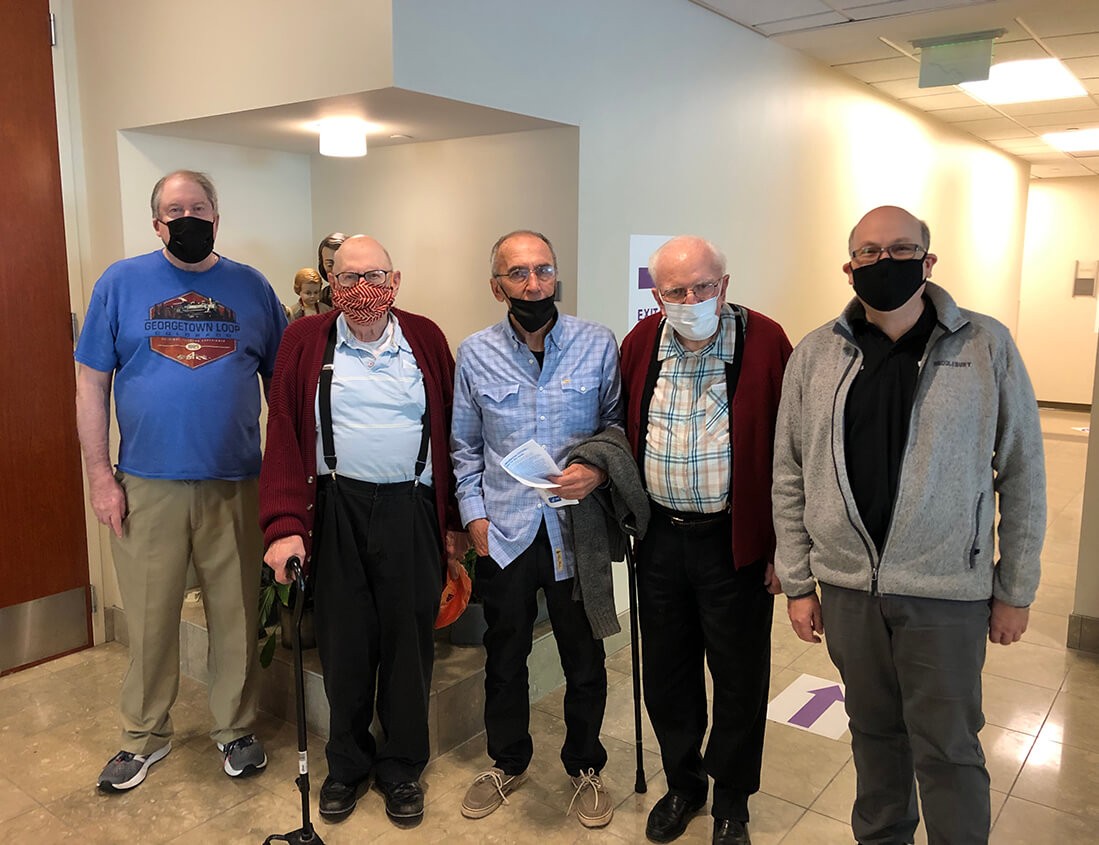 Basilian Fathers Receive Vaccine at San José Clinic