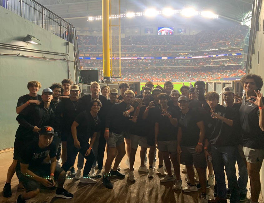 UST Baseball Assisted Champion Astros at World Series