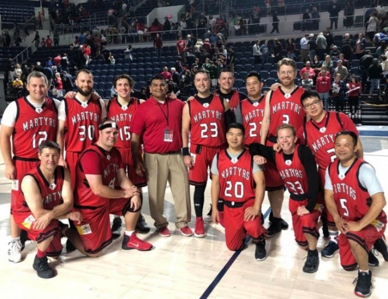 Priests vs. Seminarians: It's Basketball!