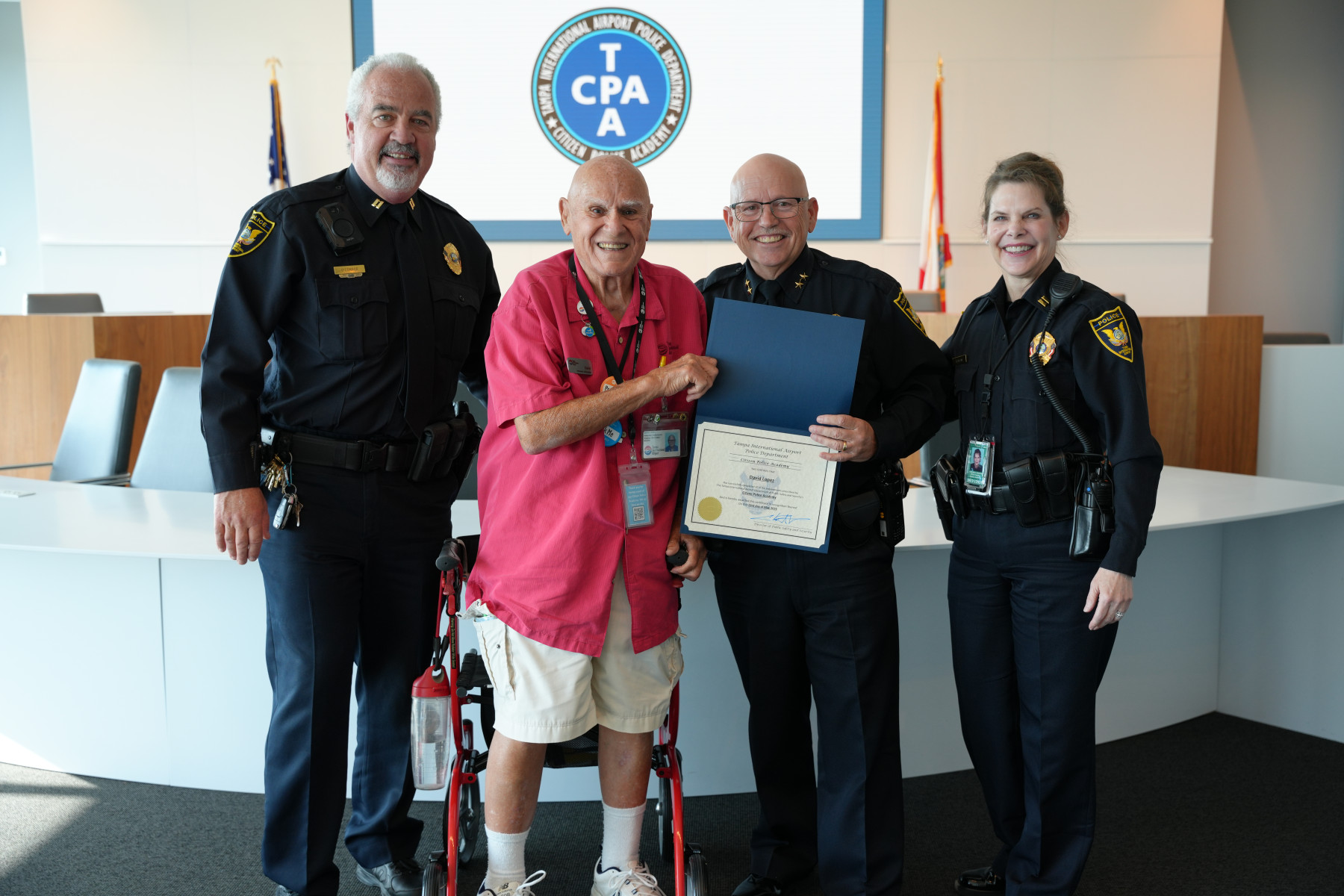 Enthusiastic 88-year-old becomes the oldest graduate of TPA’s Citizen ...