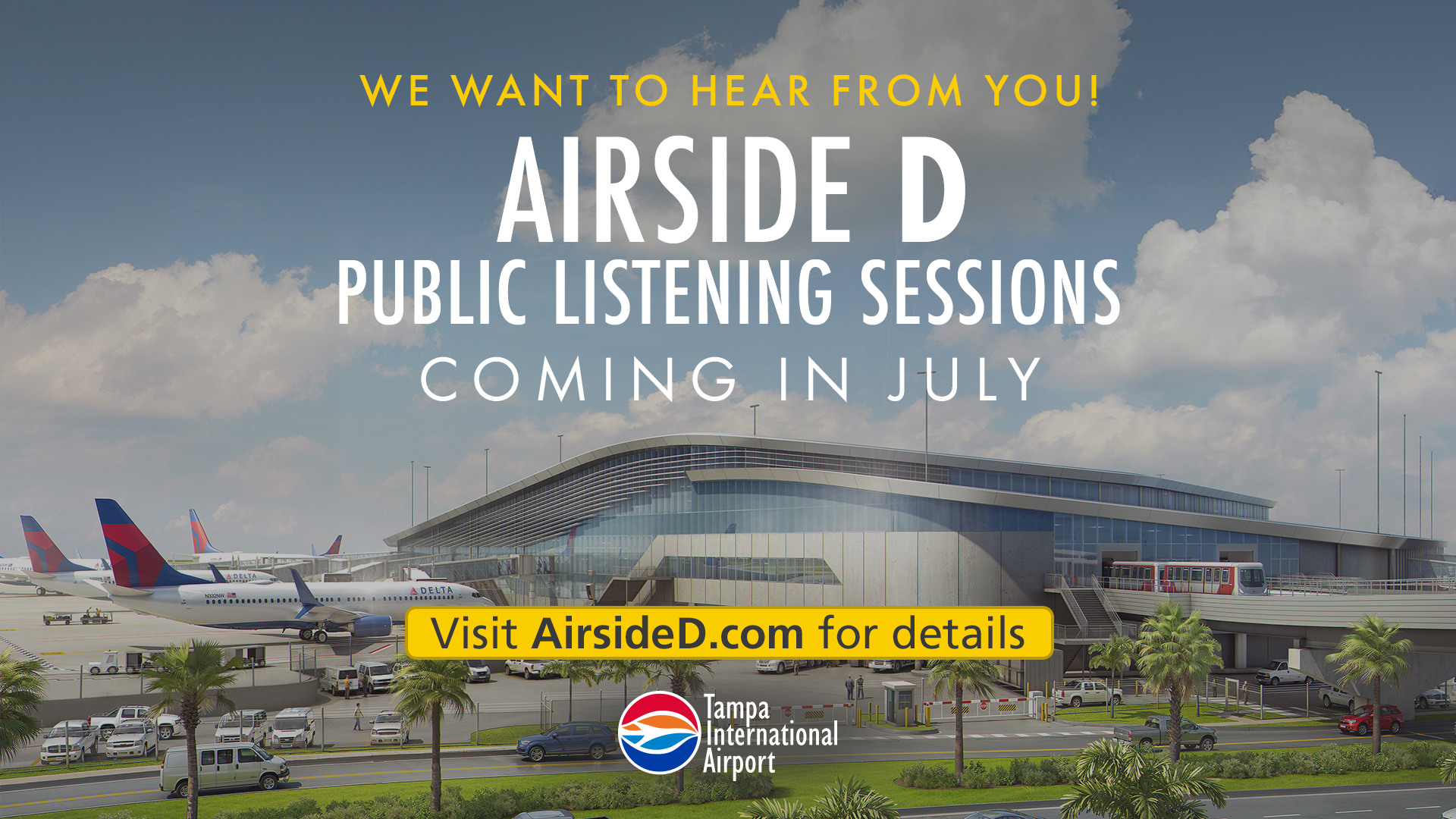TPA hosting public listening sessions for Airside D