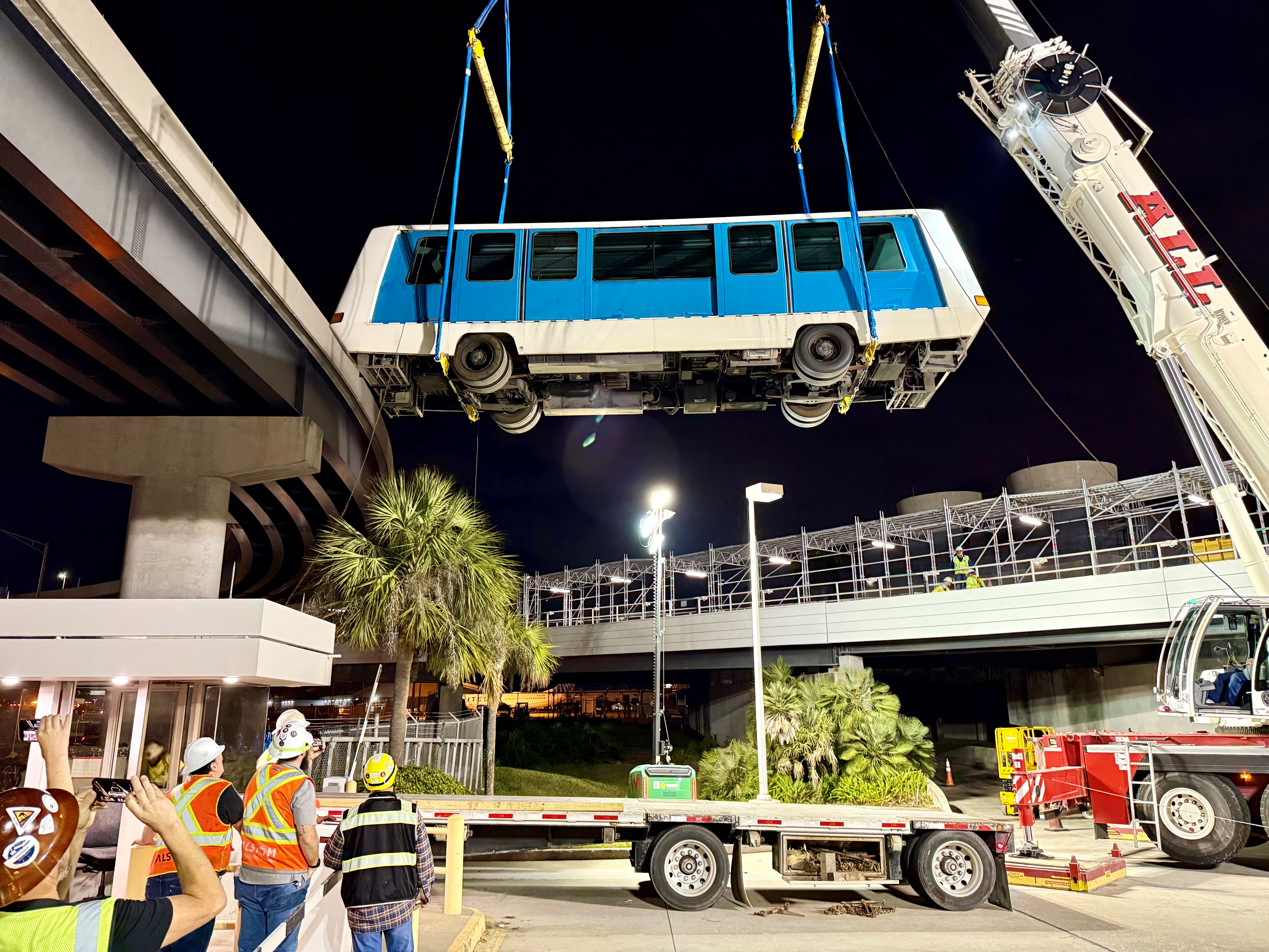 TPA's Airside A shuttle cars removed to make way for replacements