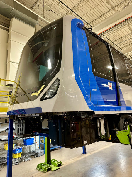 New shuttle cars for Airsides A and C rolling along