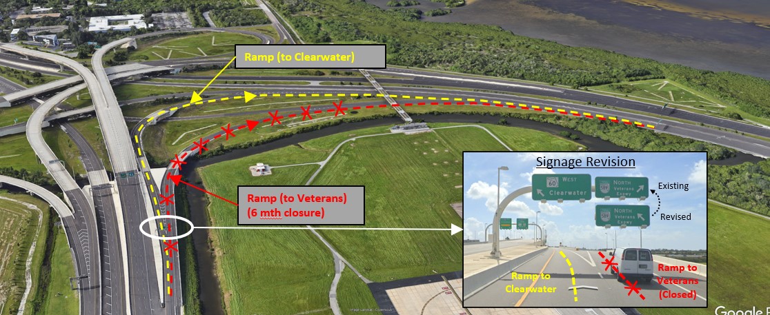 Major FDOT project to close ramp to Veterans Expressway off Airport parkway