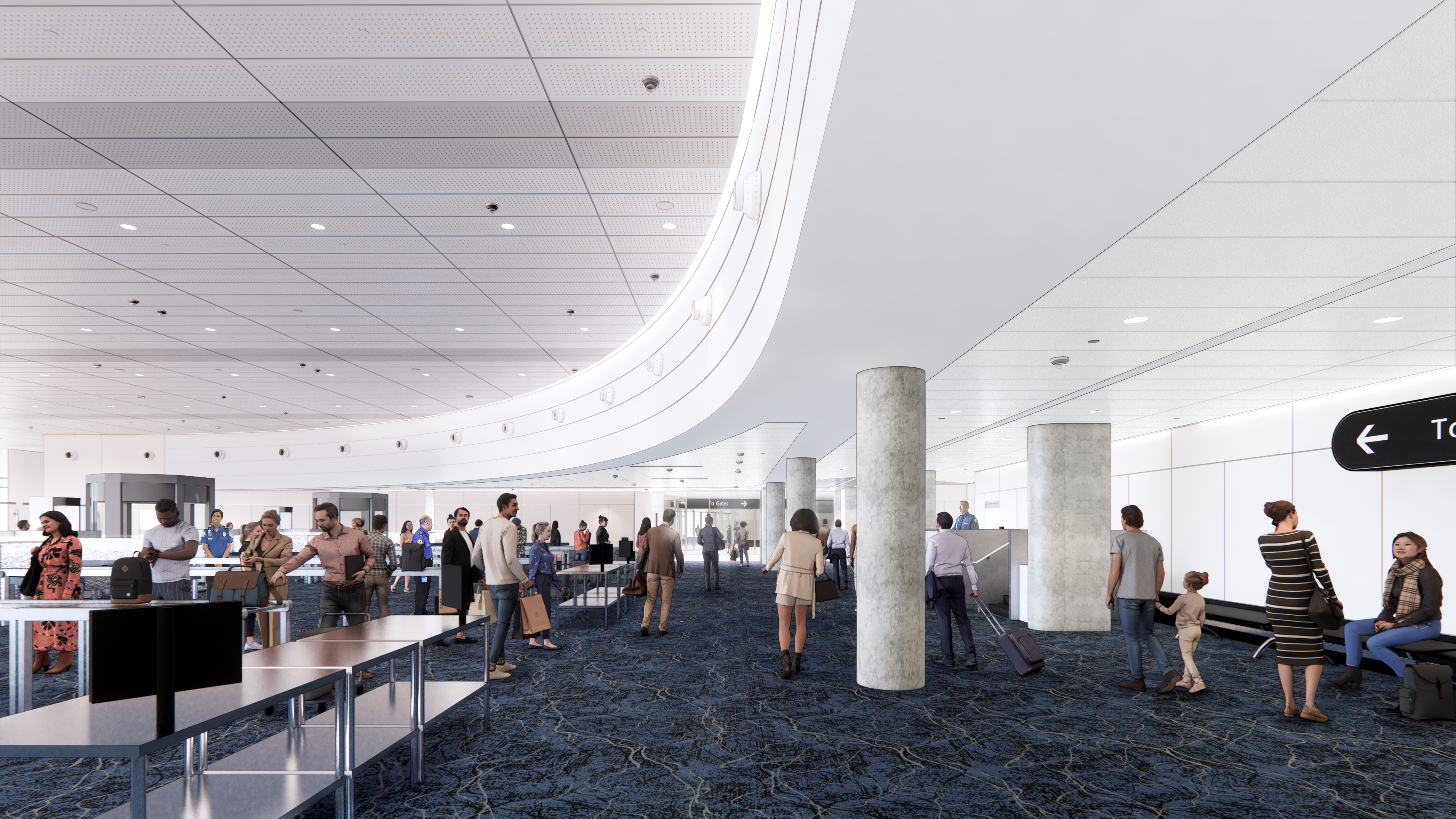 Airsides A and E expanding to modernize security checkpoints