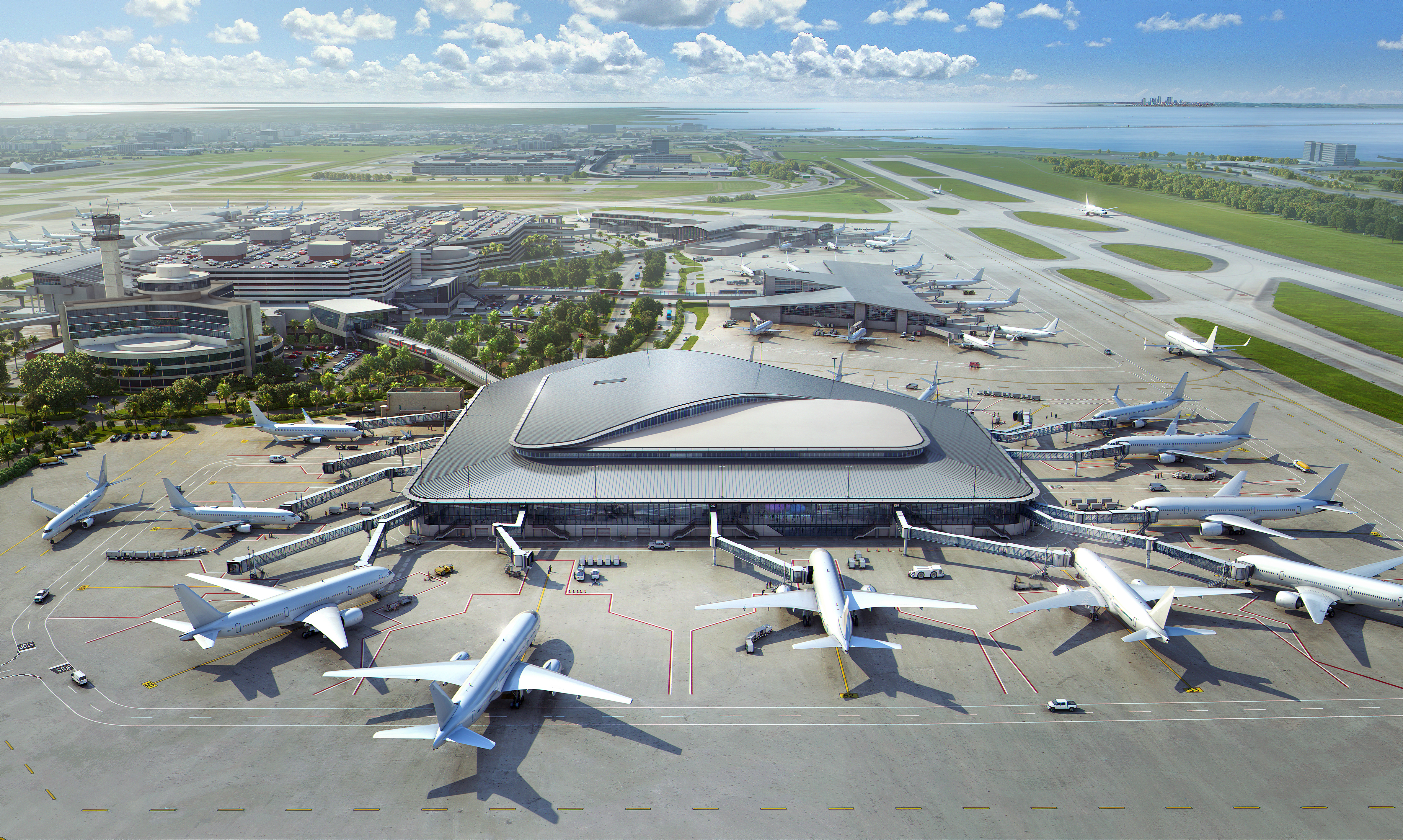 TPA shows new renderings of Airside D exterior and interior