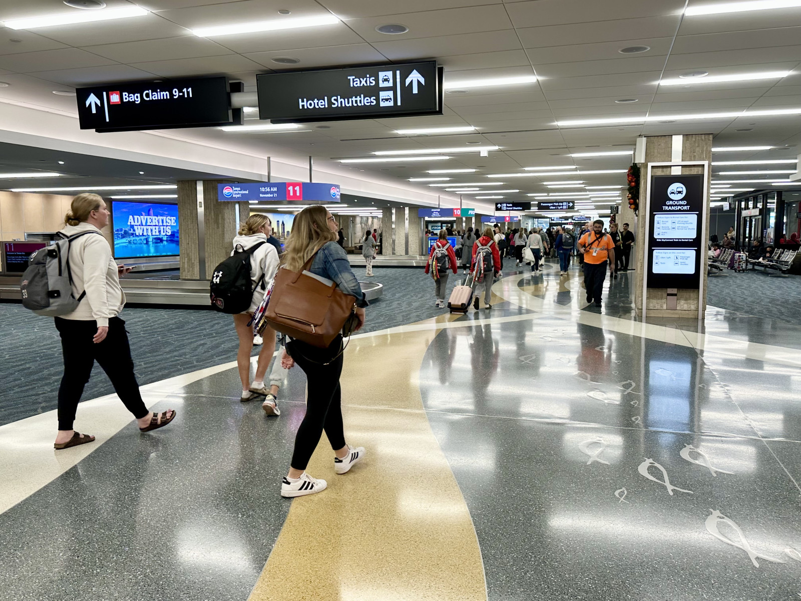Refreshed Bag Claim area greets TPA's holiday travelers