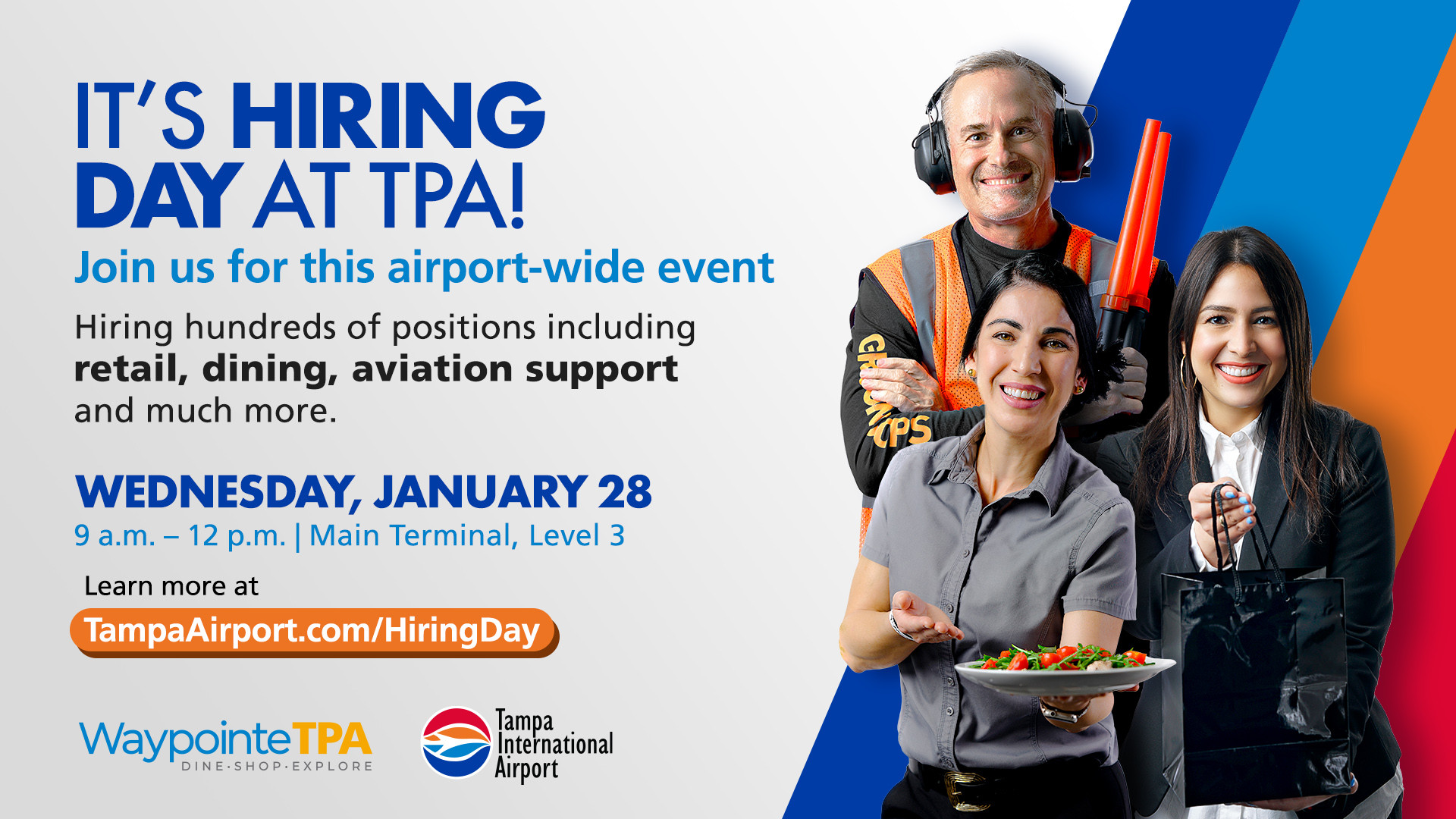 TPA hosting Airport-wide Hiring Day event on Jan. 28