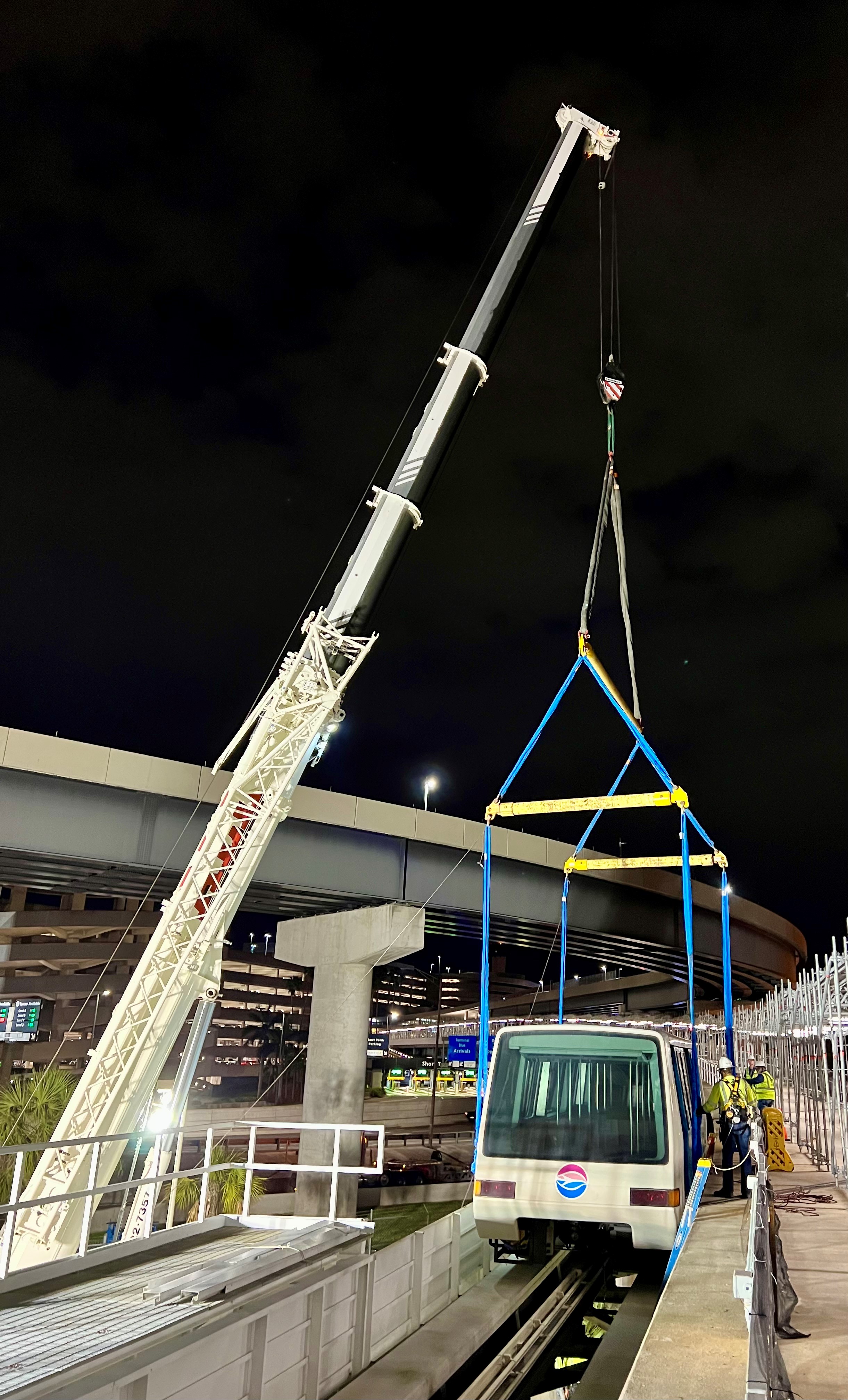 TPA's Airside A shuttle cars removed to make way for replacements