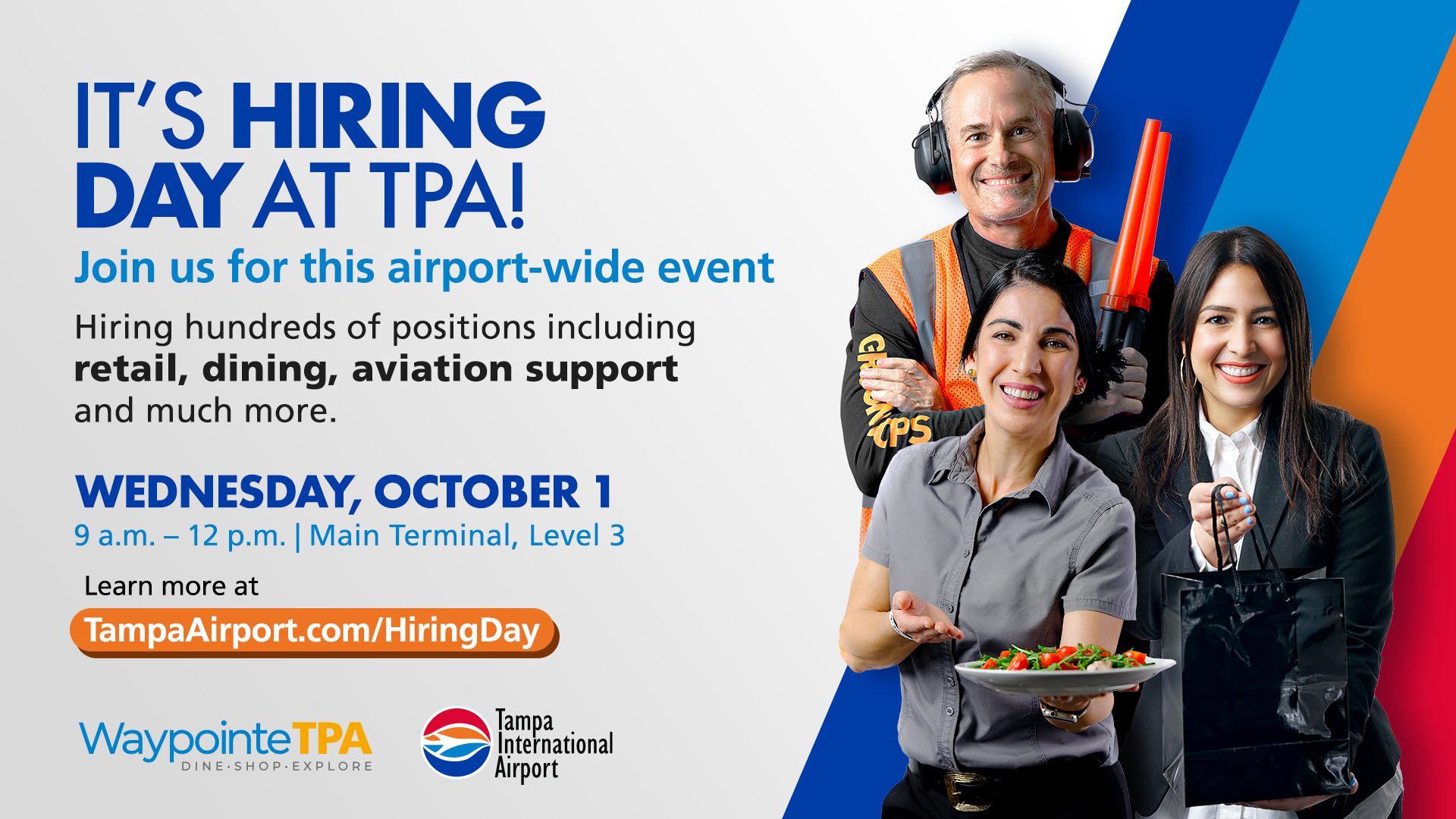 Airport-wide Hiring Day event coming to TPA on Oct. 1
