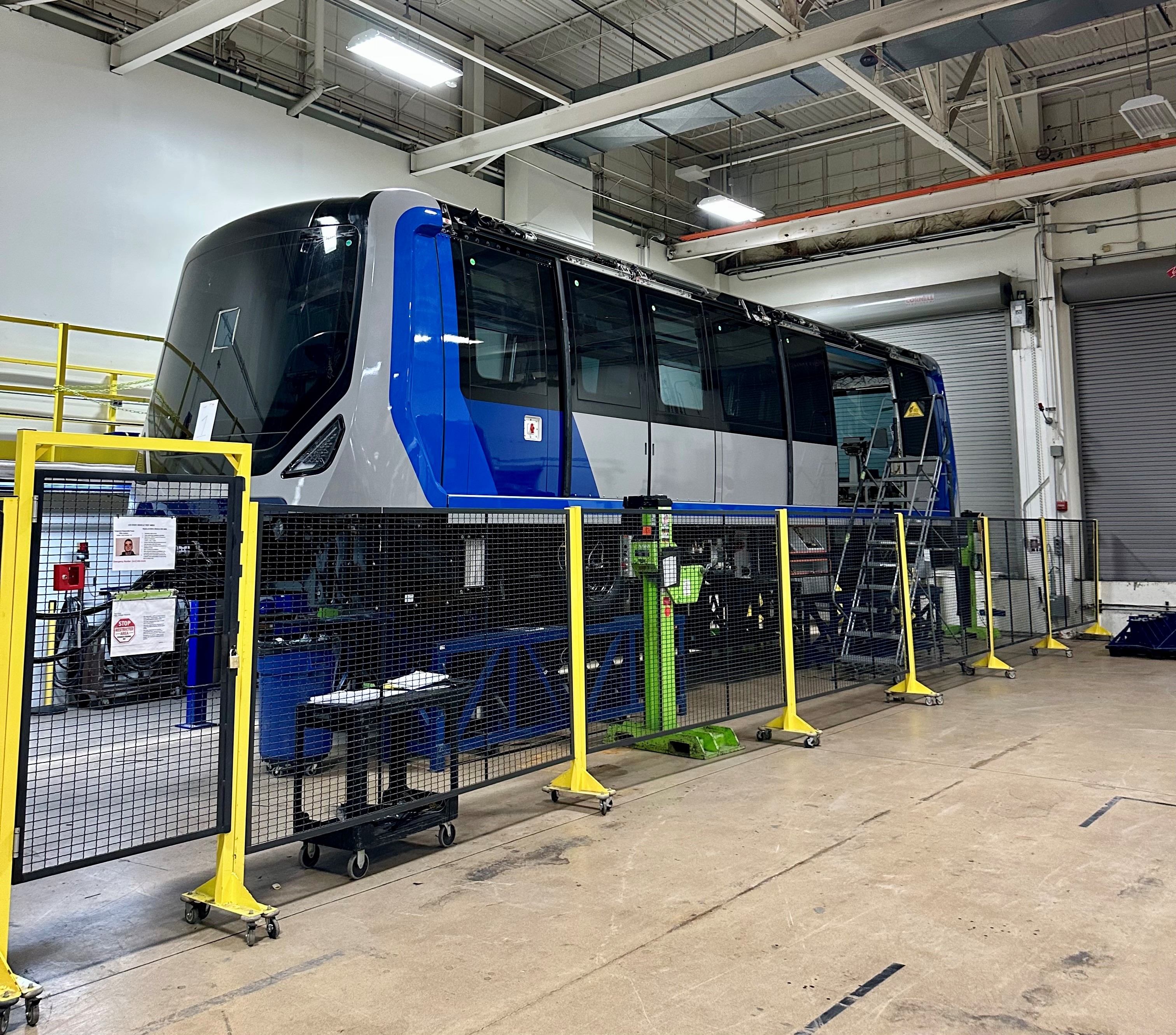 New shuttle cars for Airsides A and C rolling along