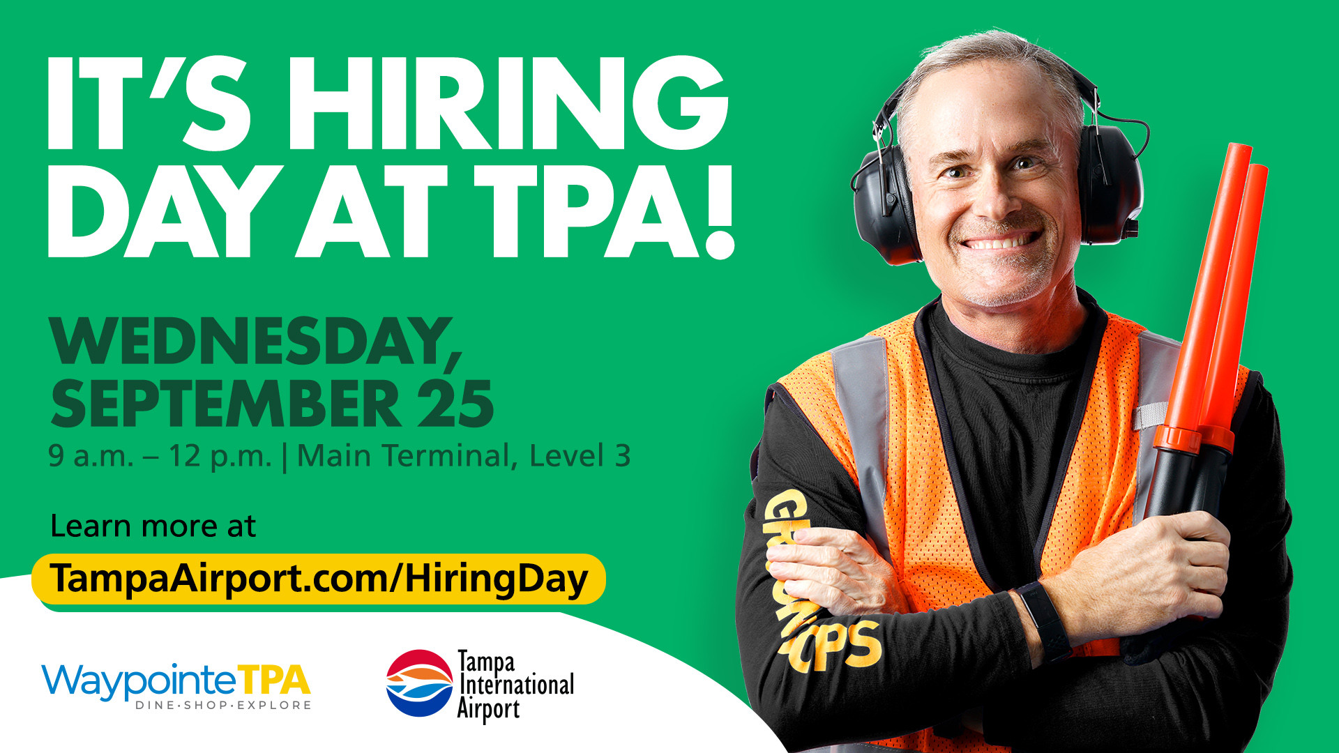 Airport-wide Hiring Day event coming to TPA on Sept. 25