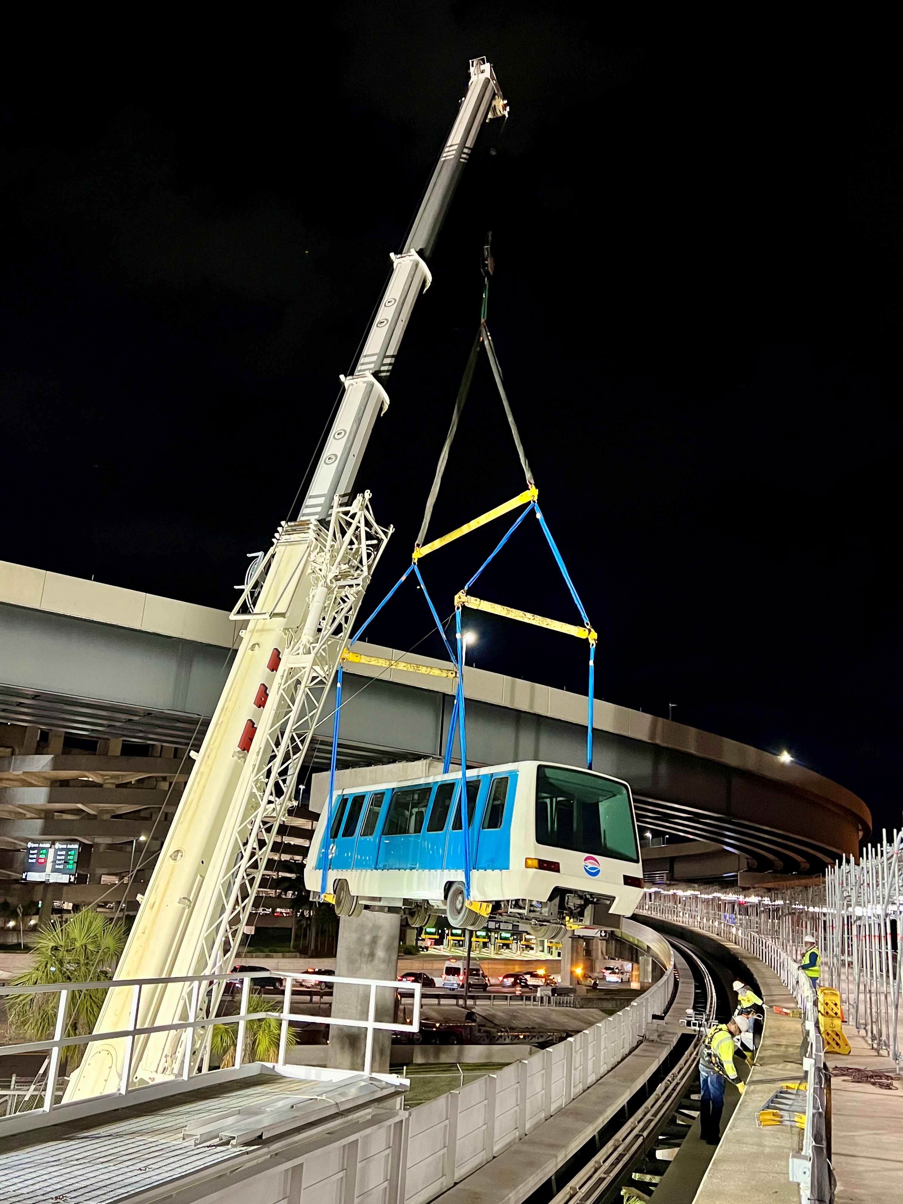 TPA's Airside A shuttle cars removed to make way for replacements