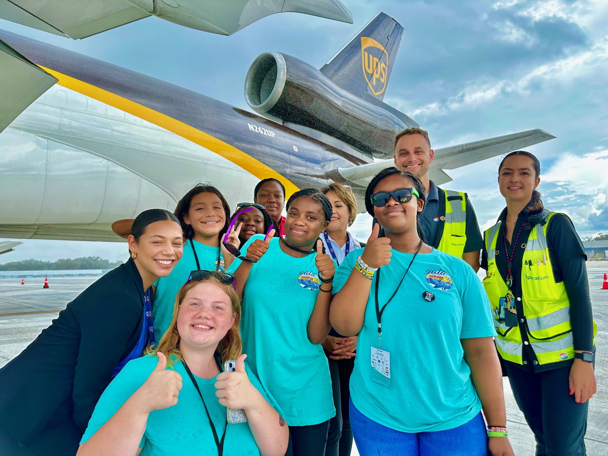 Local girls visit TPA to learn about careers in aviation