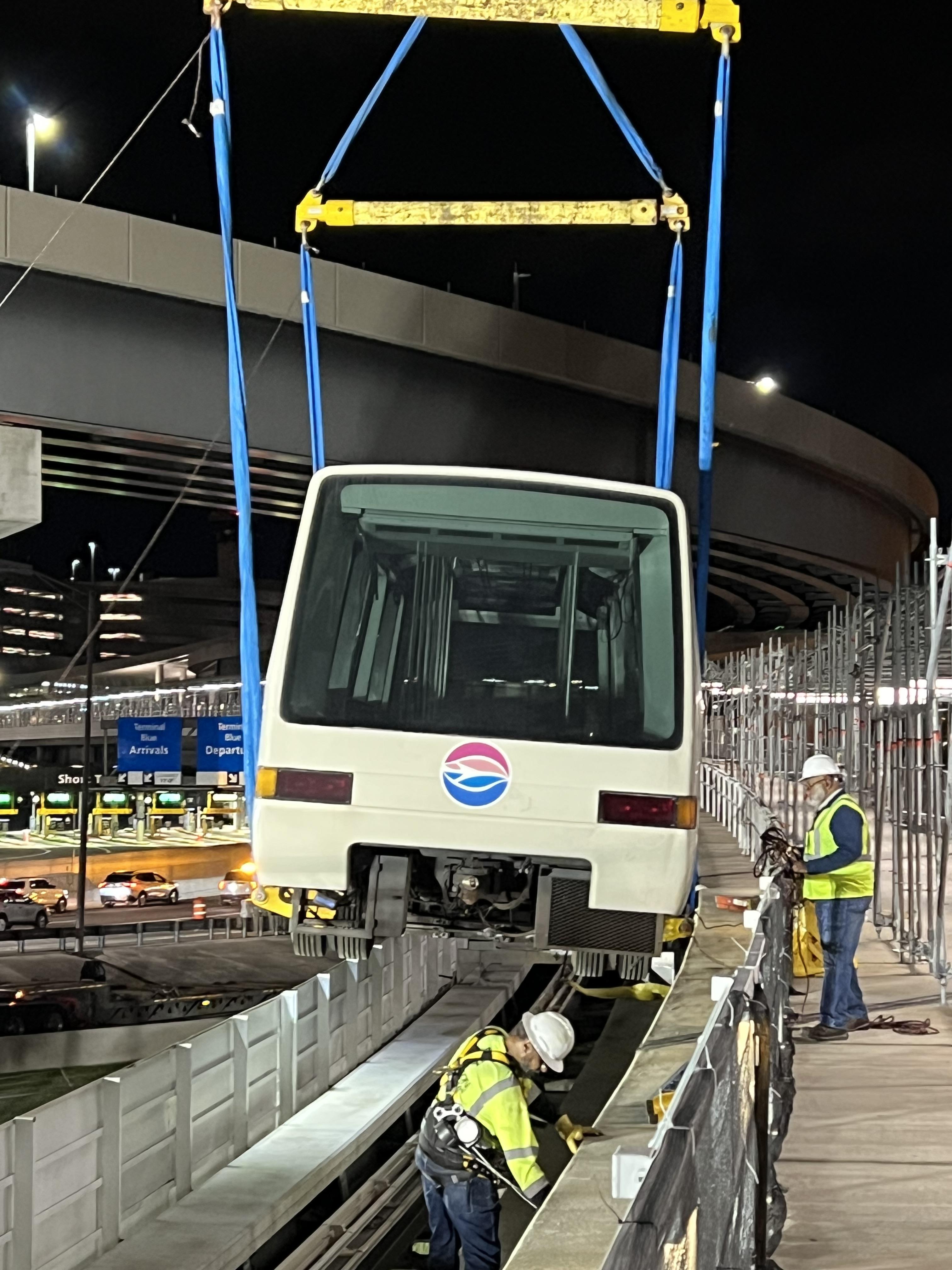 TPA's Airside A shuttle cars removed to make way for replacements