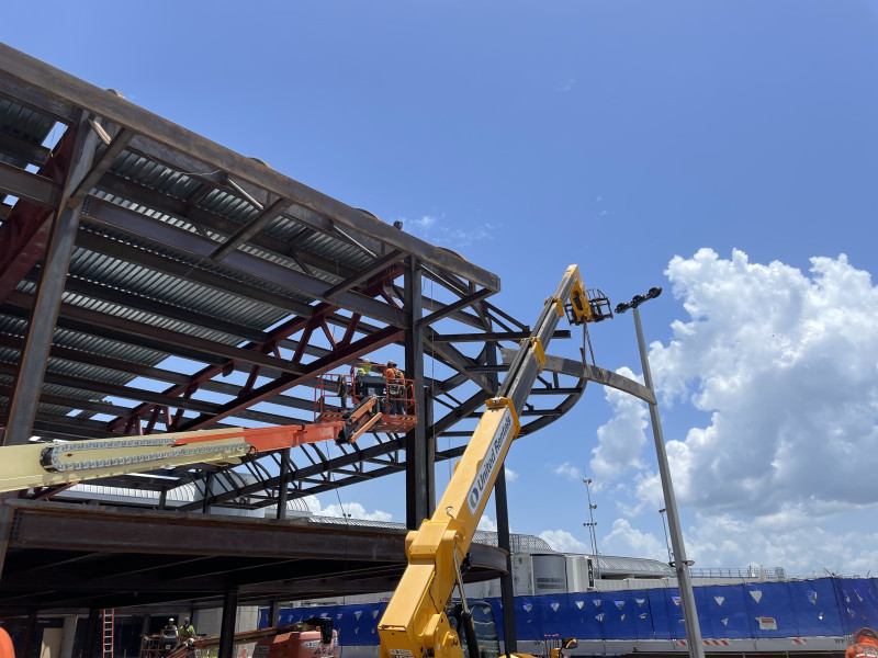 Security screening checkpoint expansion building up at TPA
