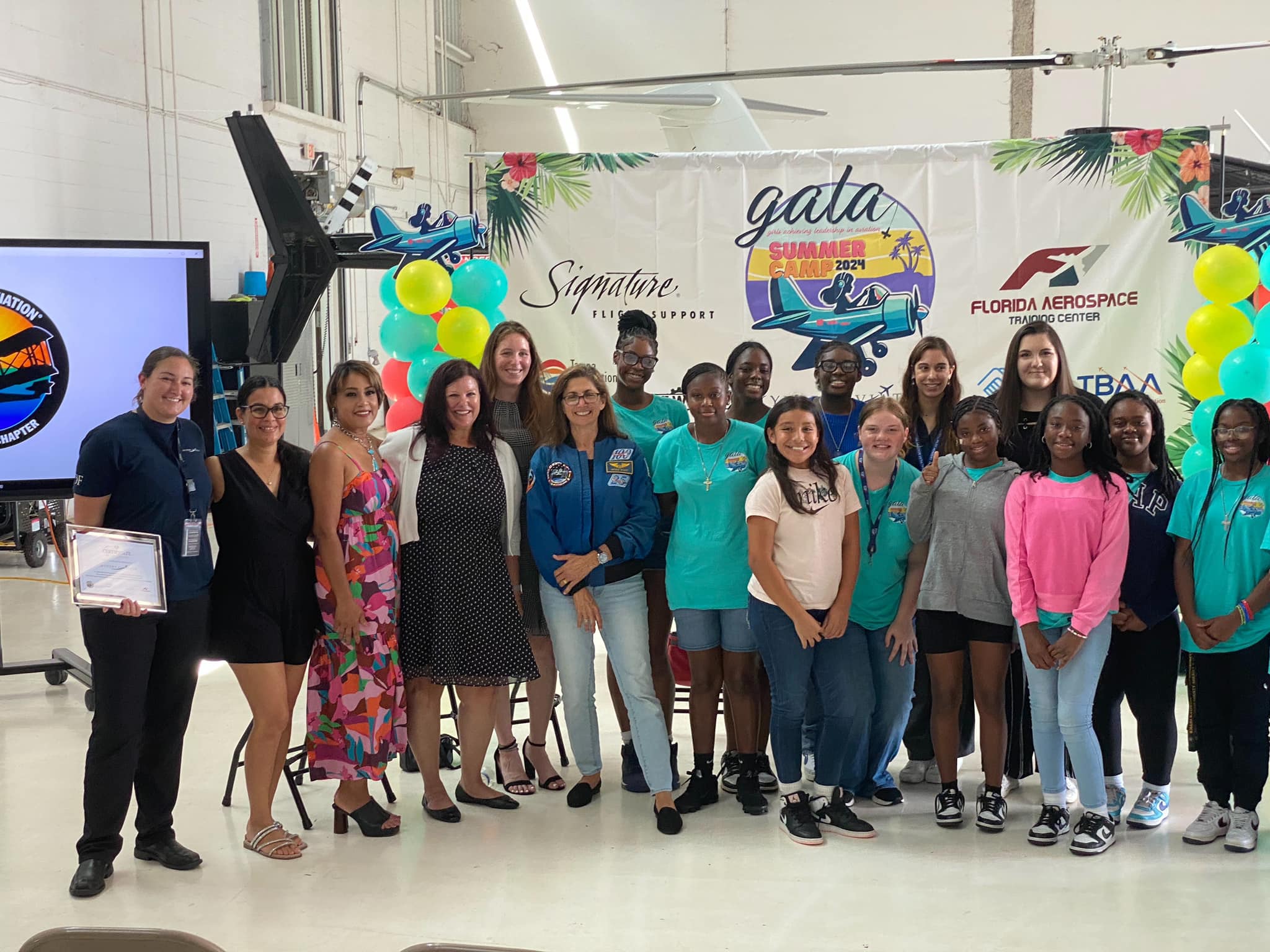 Local girls visit TPA to learn about careers in aviation