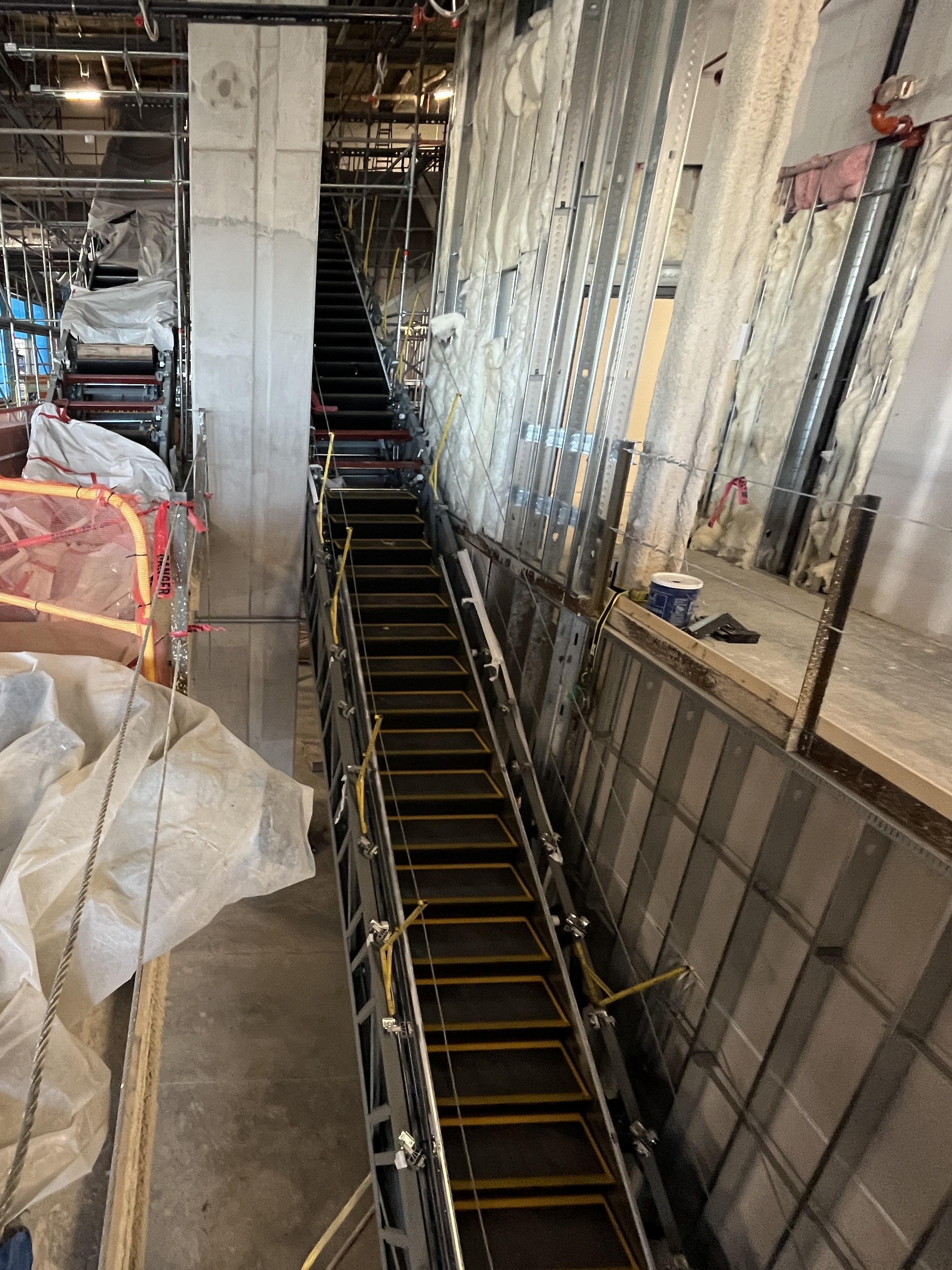 Escalators, elevators being installed in Red Express Curbsides building