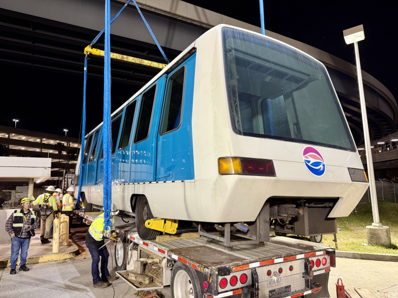 TPA's Airside A shuttle cars removed to make way for replacements