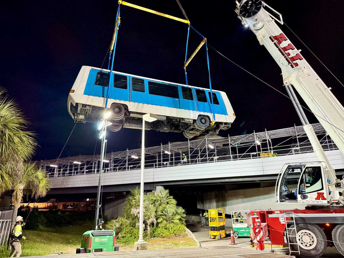 TPA's Airside A shuttle cars removed to make way for replacements