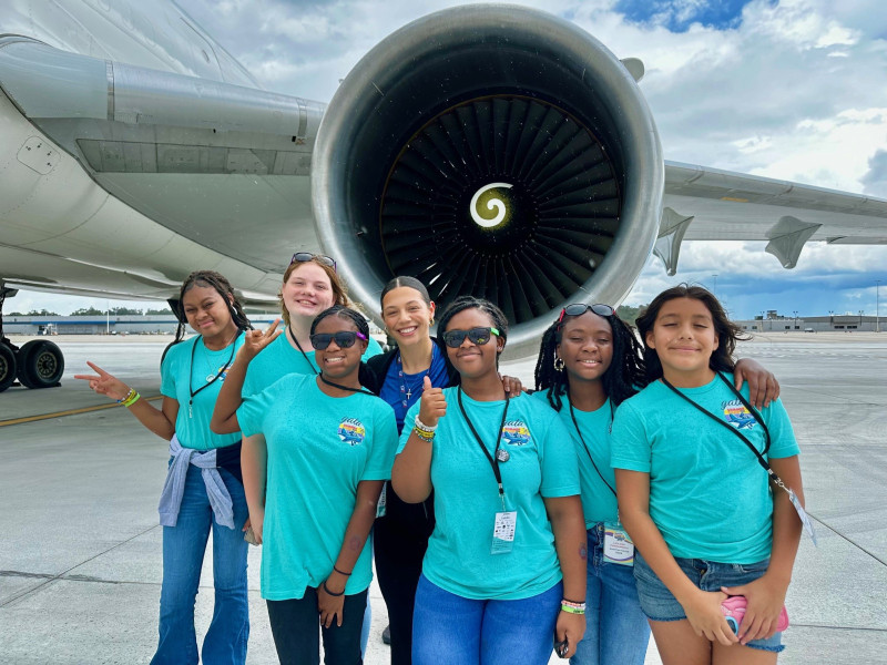 Local girls visit TPA to learn about careers in aviation